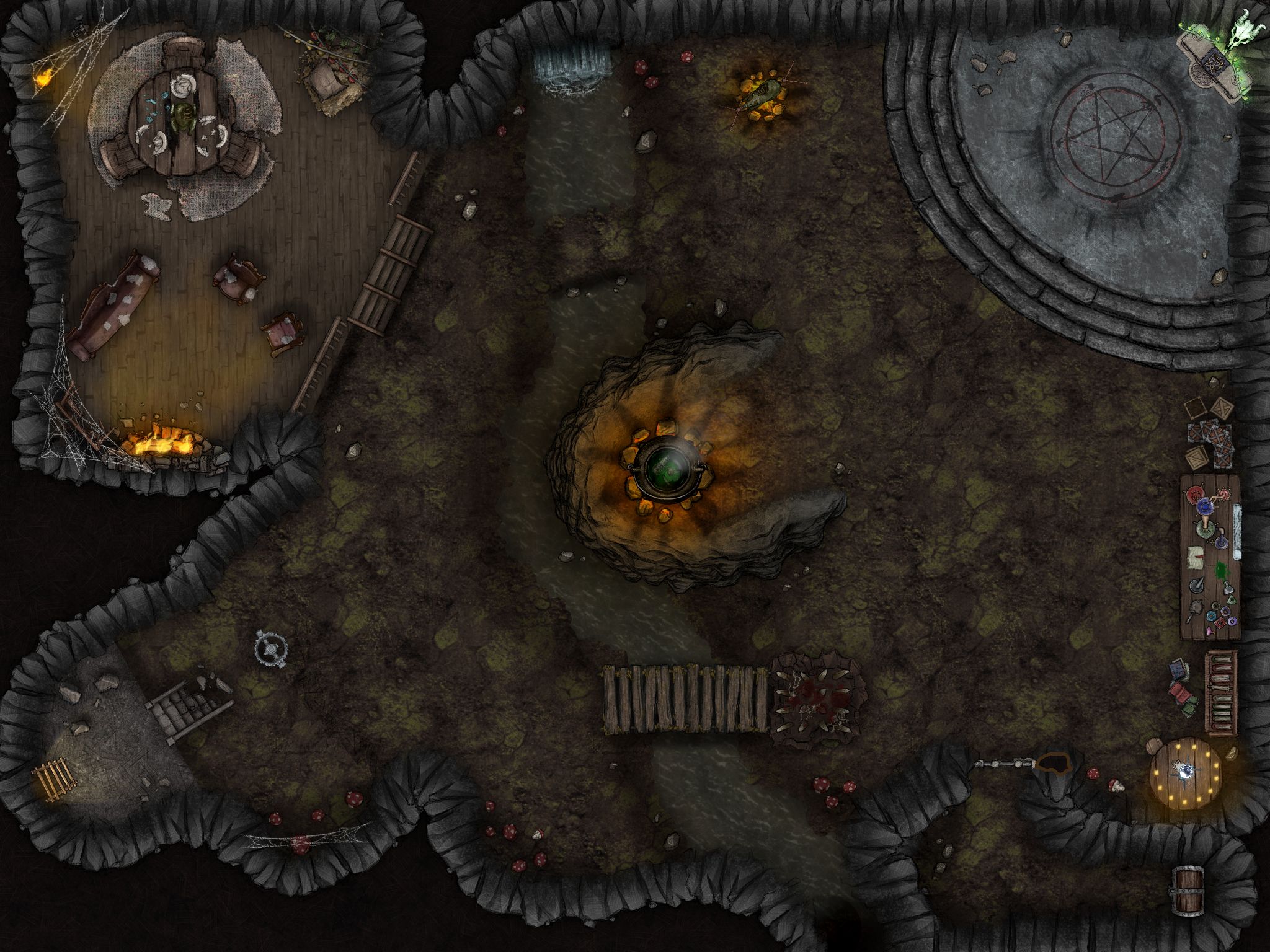 Hag Sisters' Lair | Inkarnate - Create Fantasy Maps Online