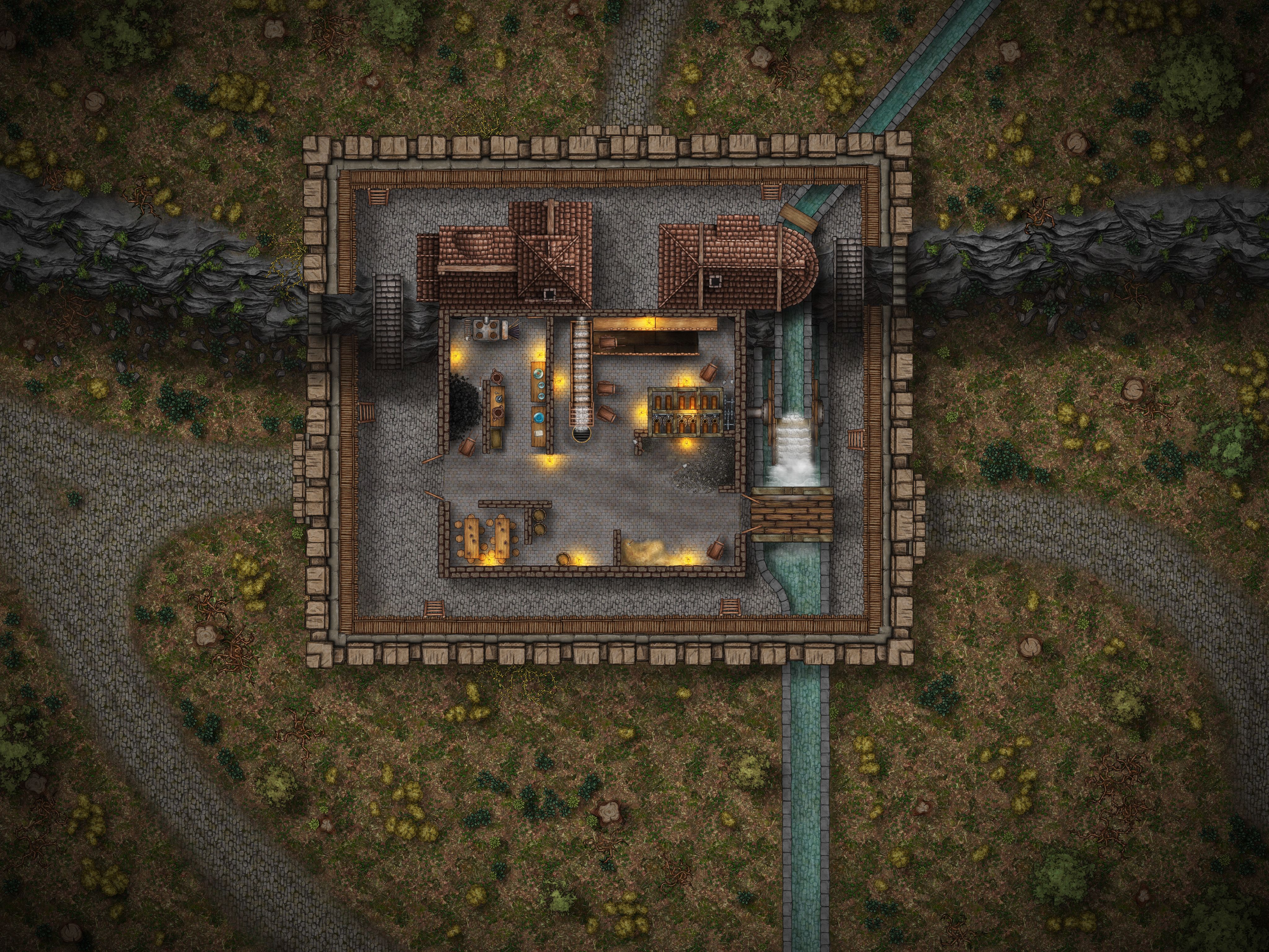 Redwood refinery | Inkarnate - Create Fantasy Maps Online