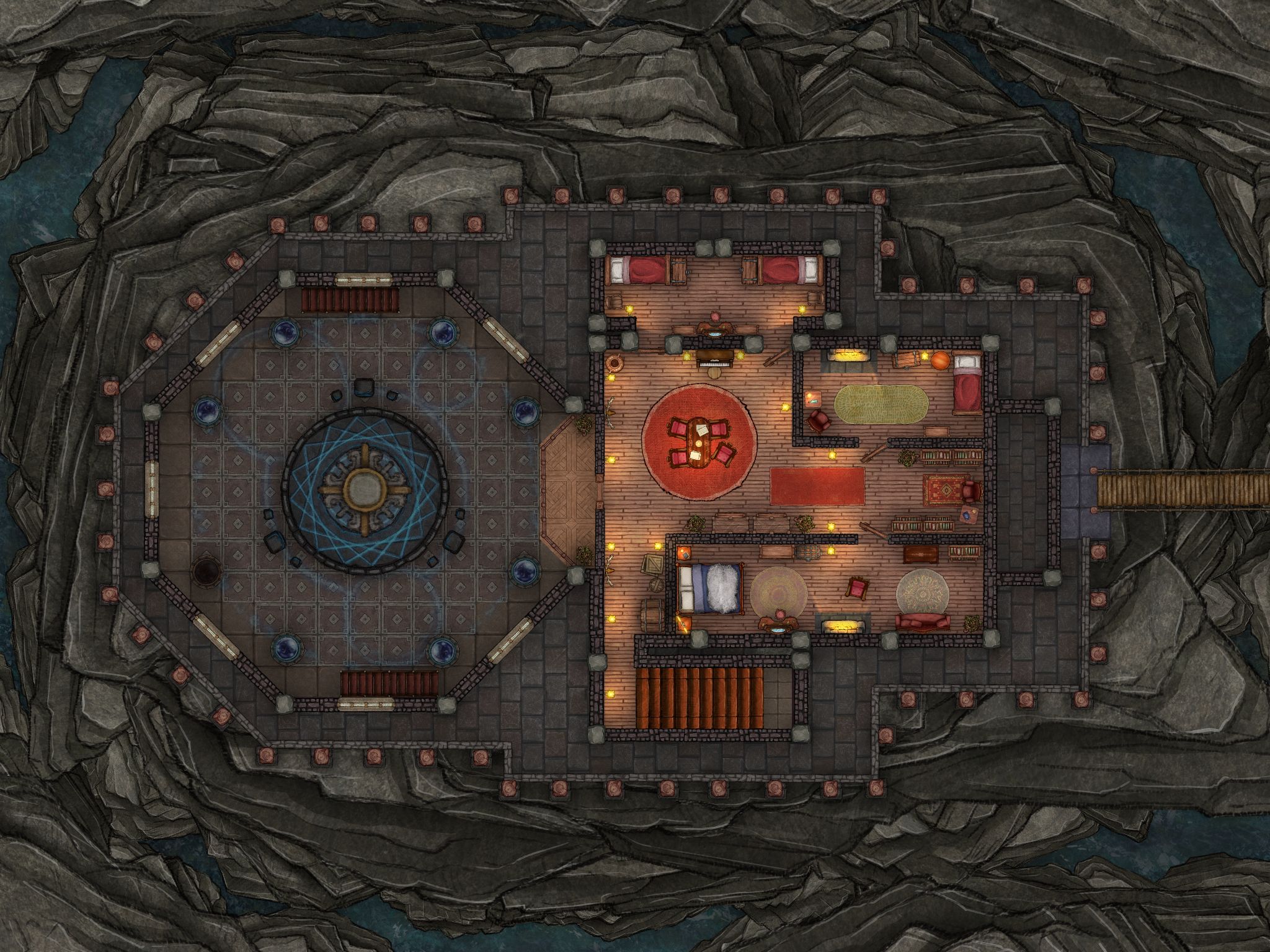 Secluded Laboratory (2nd Floor) | Inkarnate - Create Fantasy Maps Online