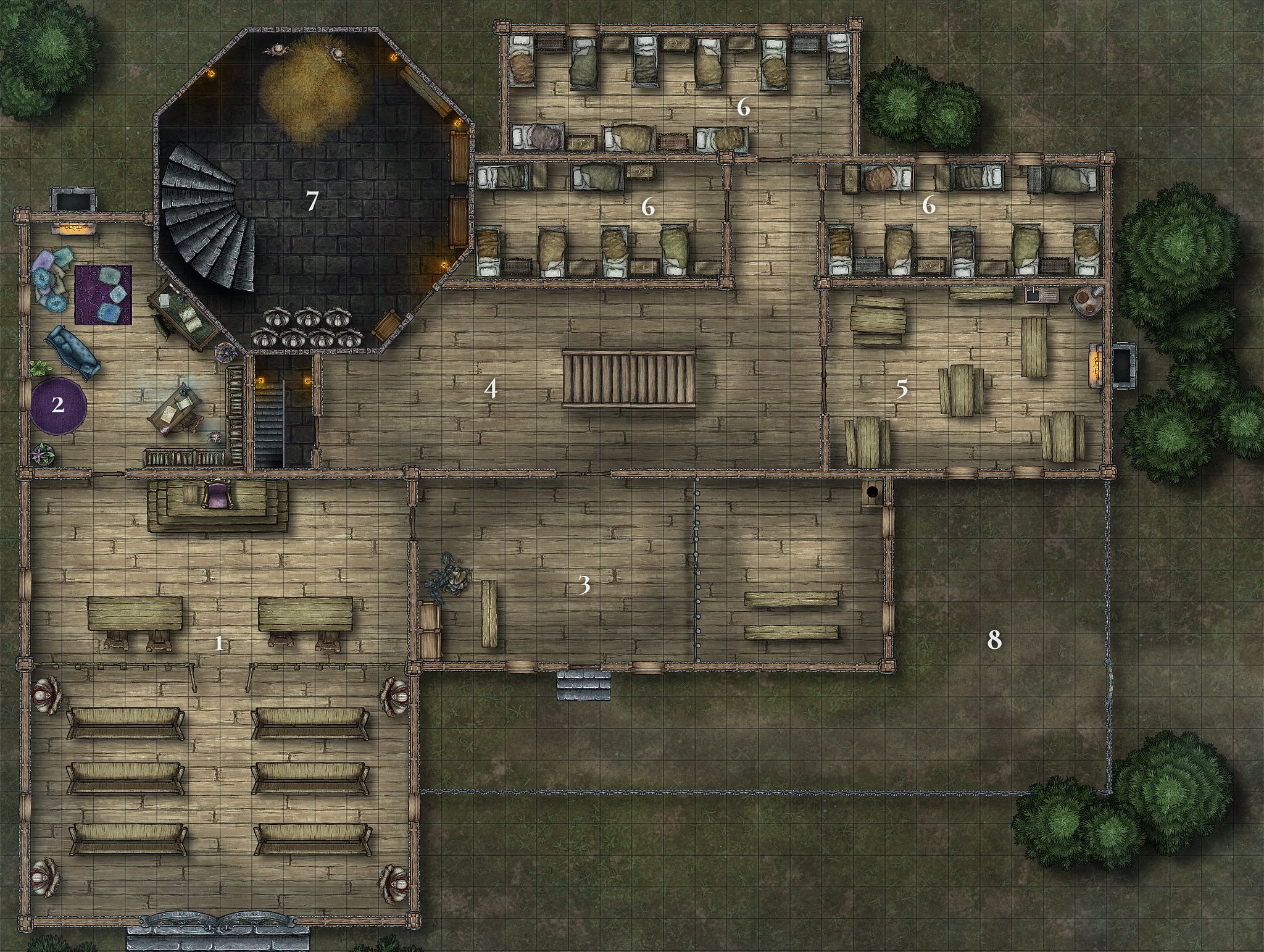 Vallaki Reformation center F1 | Inkarnate - Create Fantasy Maps Online