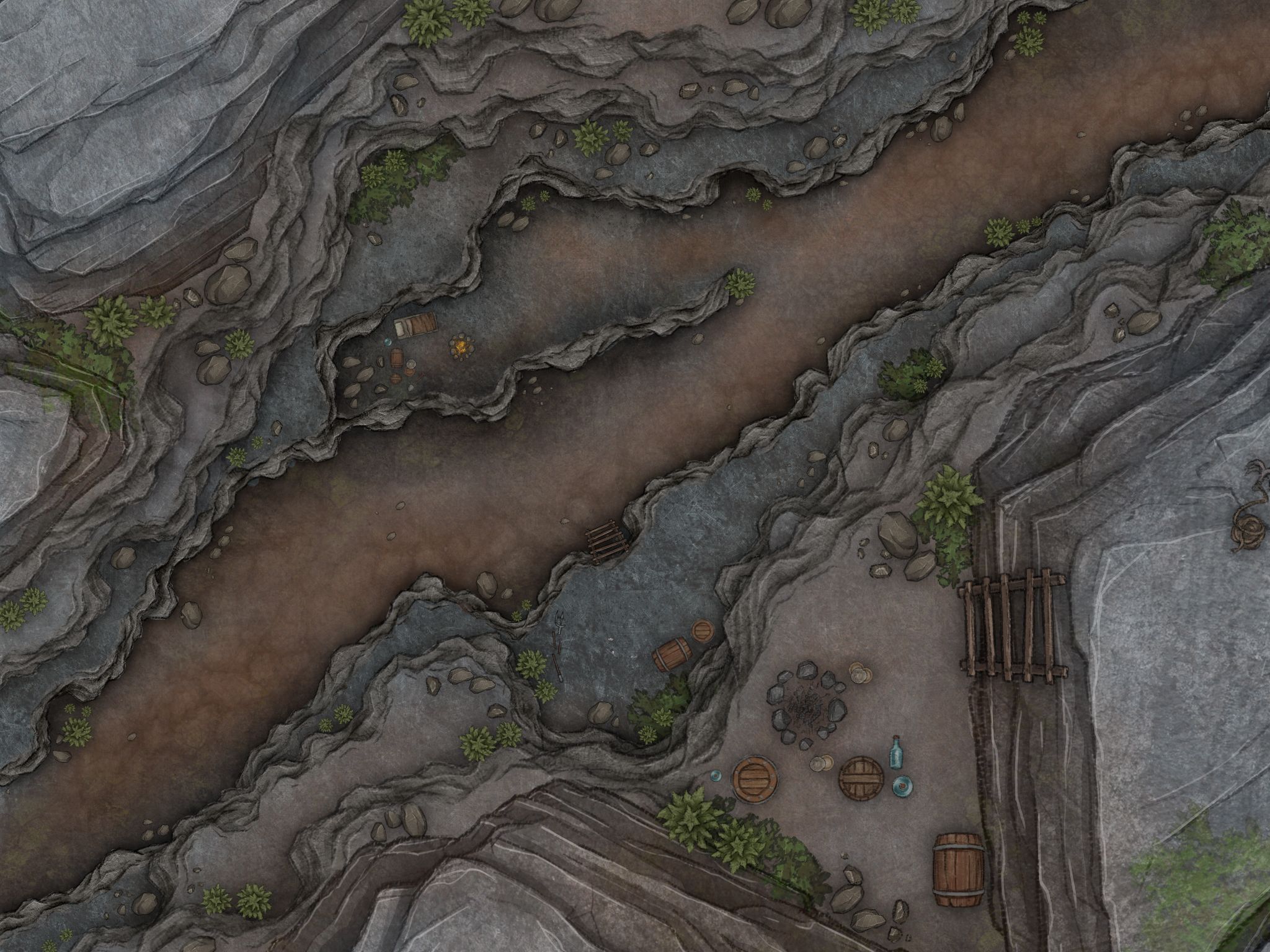 Valley Bandit Camp | Inkarnate - Create Fantasy Maps Online