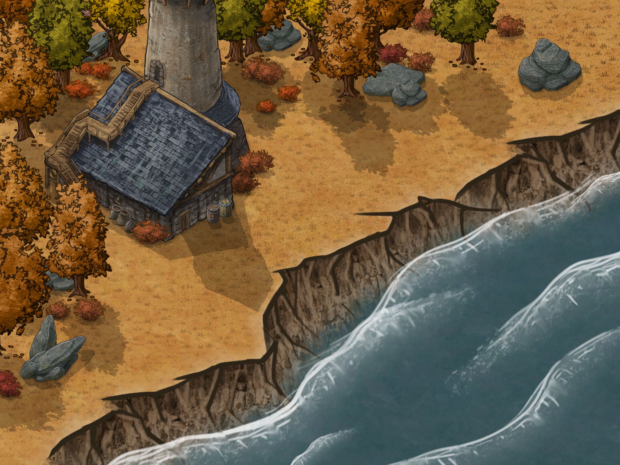 Haversham Isle, Ole Wheller's Refuge | Inkarnate - Create Fantasy Maps ...