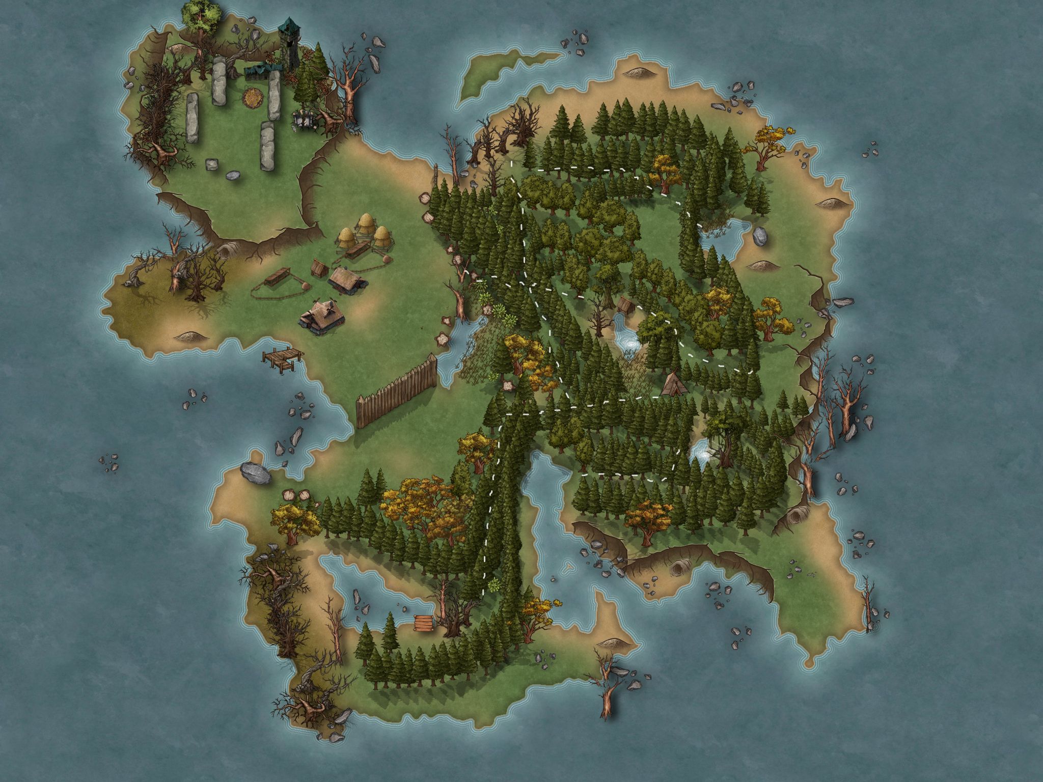 Skeggi's Island | Inkarnate - Create Fantasy Maps Online