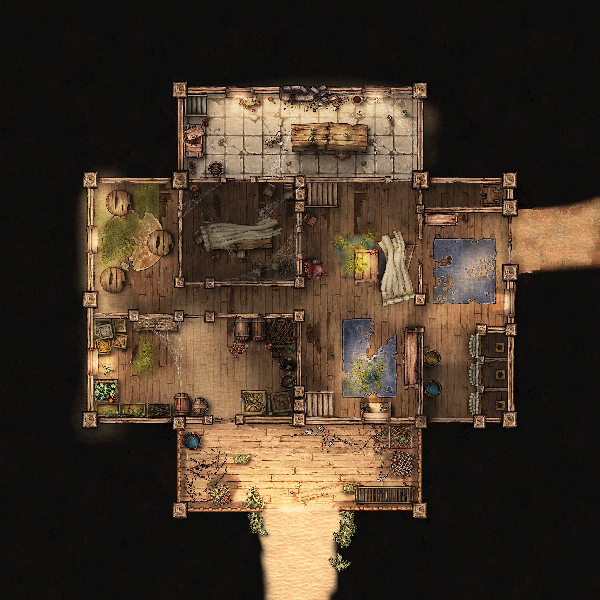 First Floor - Day (flattened) | Inkarnate - Create Fantasy Maps Online