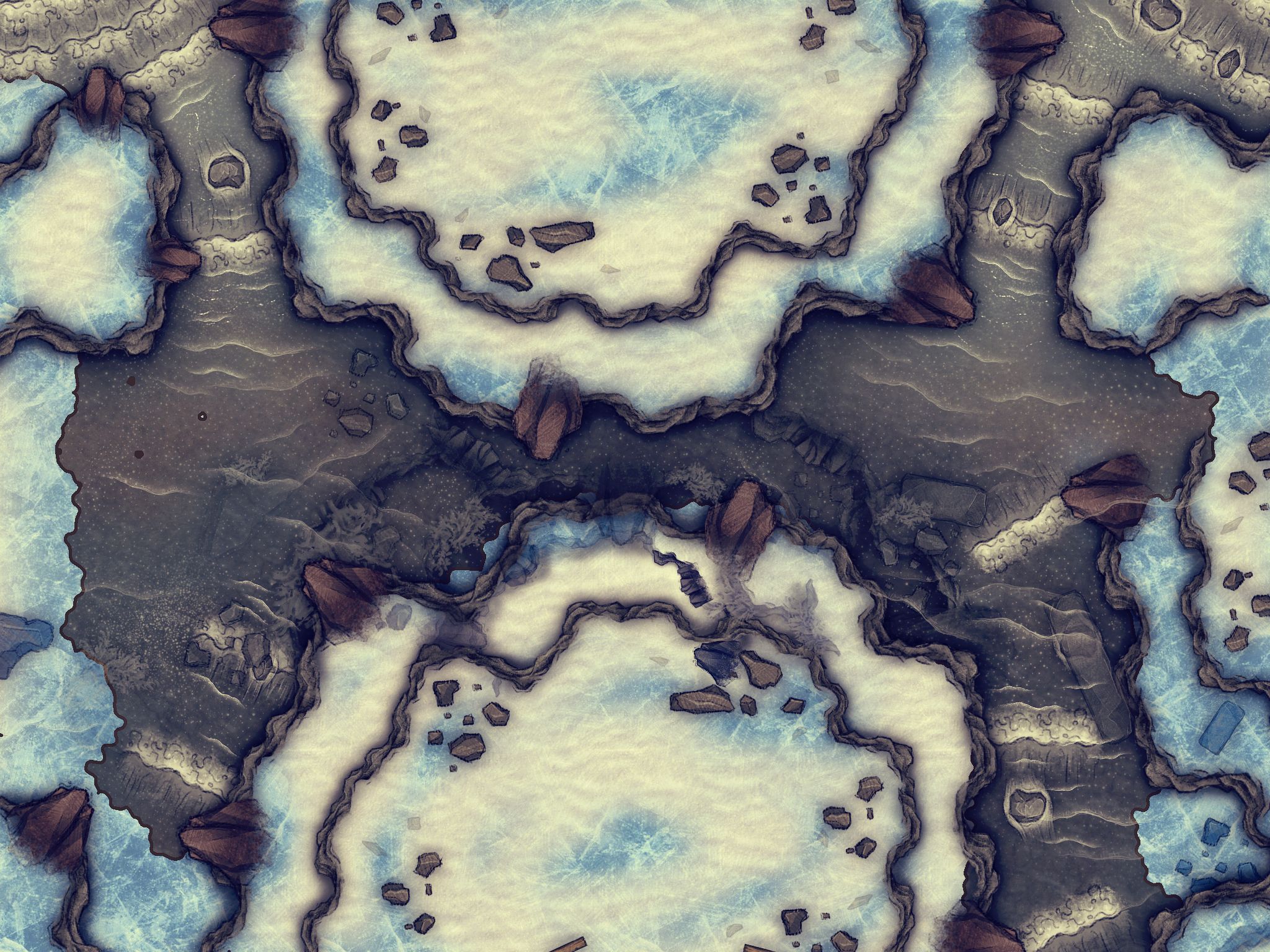Ice Cave Encounter | Inkarnate - Create Fantasy Maps Online