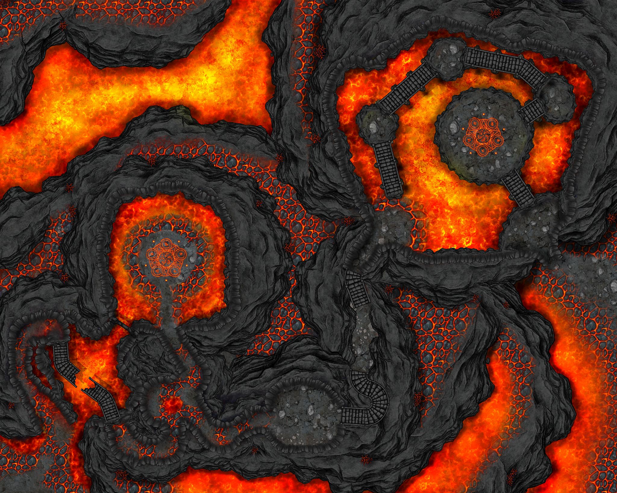 Volcano Caves | Inkarnate - Create Fantasy Maps Online