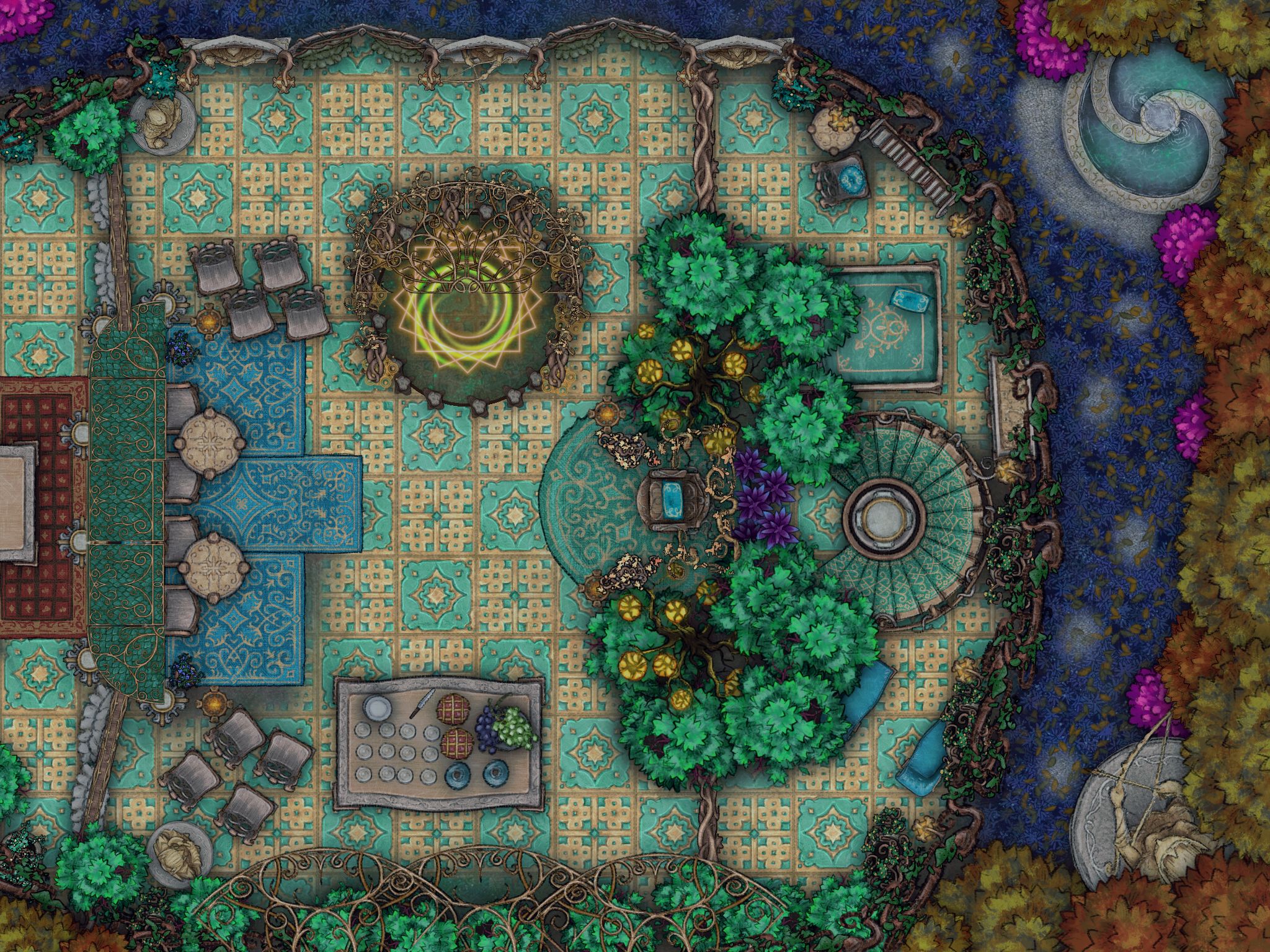 Elven Throne room | Inkarnate - Create Fantasy Maps Online