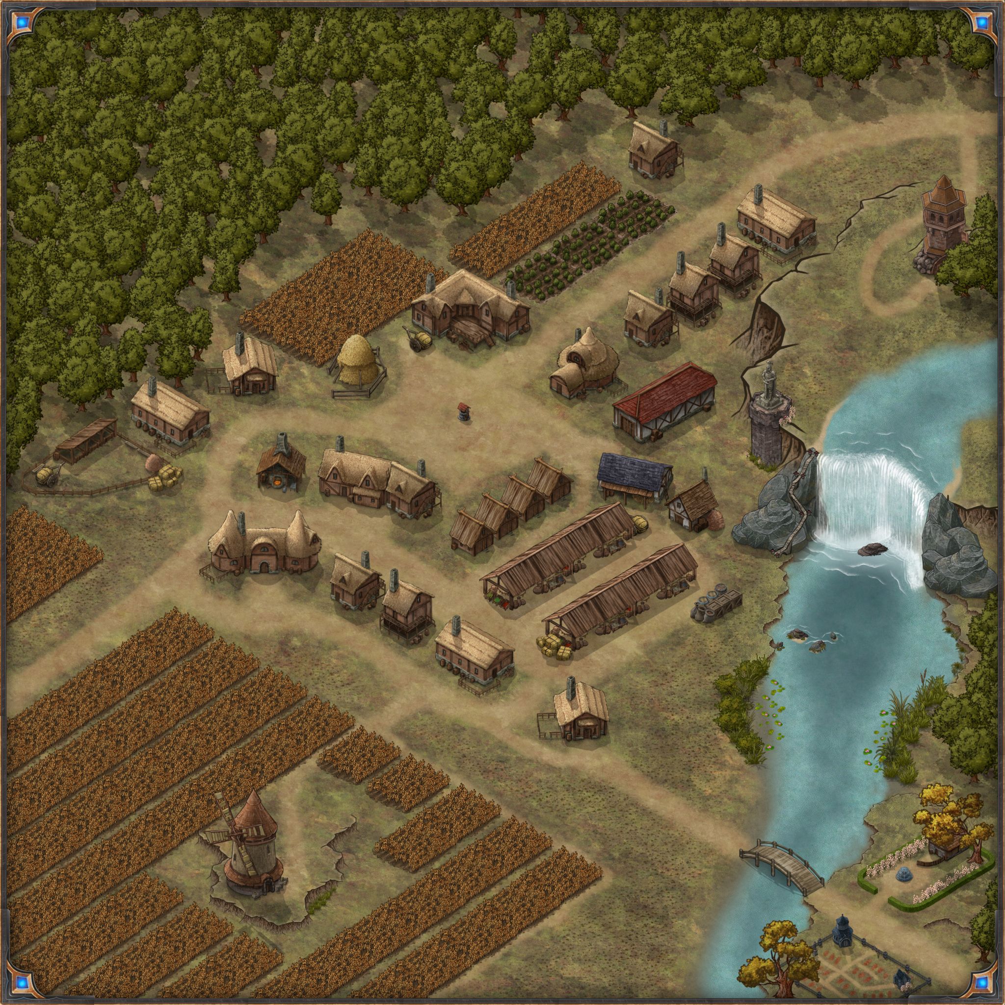 Wioska | Inkarnate - Create Fantasy Maps Online