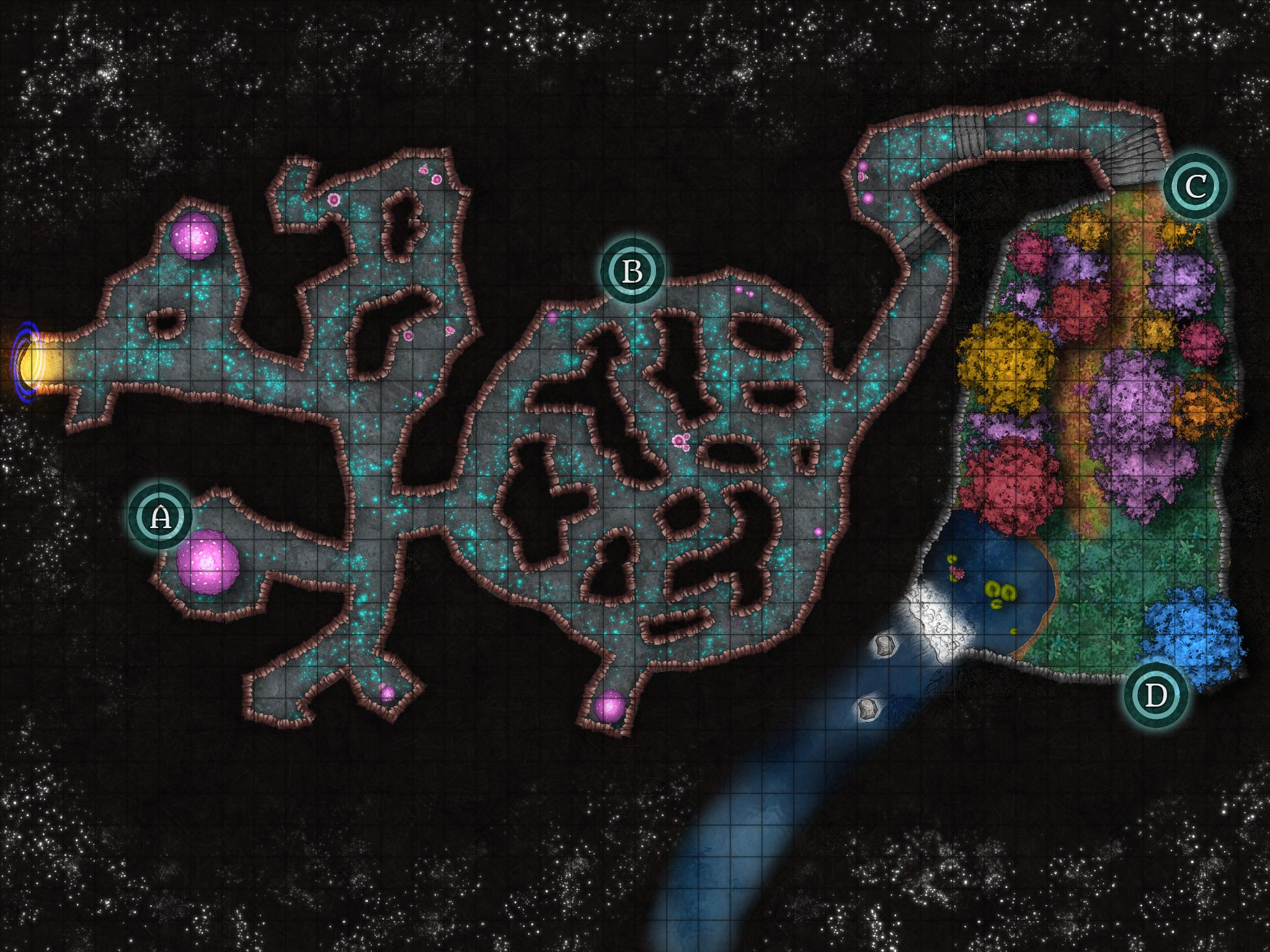 Feywild Glade | Inkarnate - Create Fantasy Maps Online