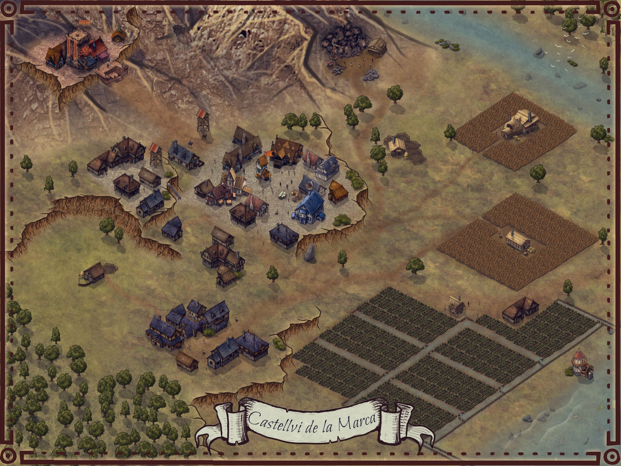 Castellvi de la Marca | Inkarnate - Create Fantasy Maps Online