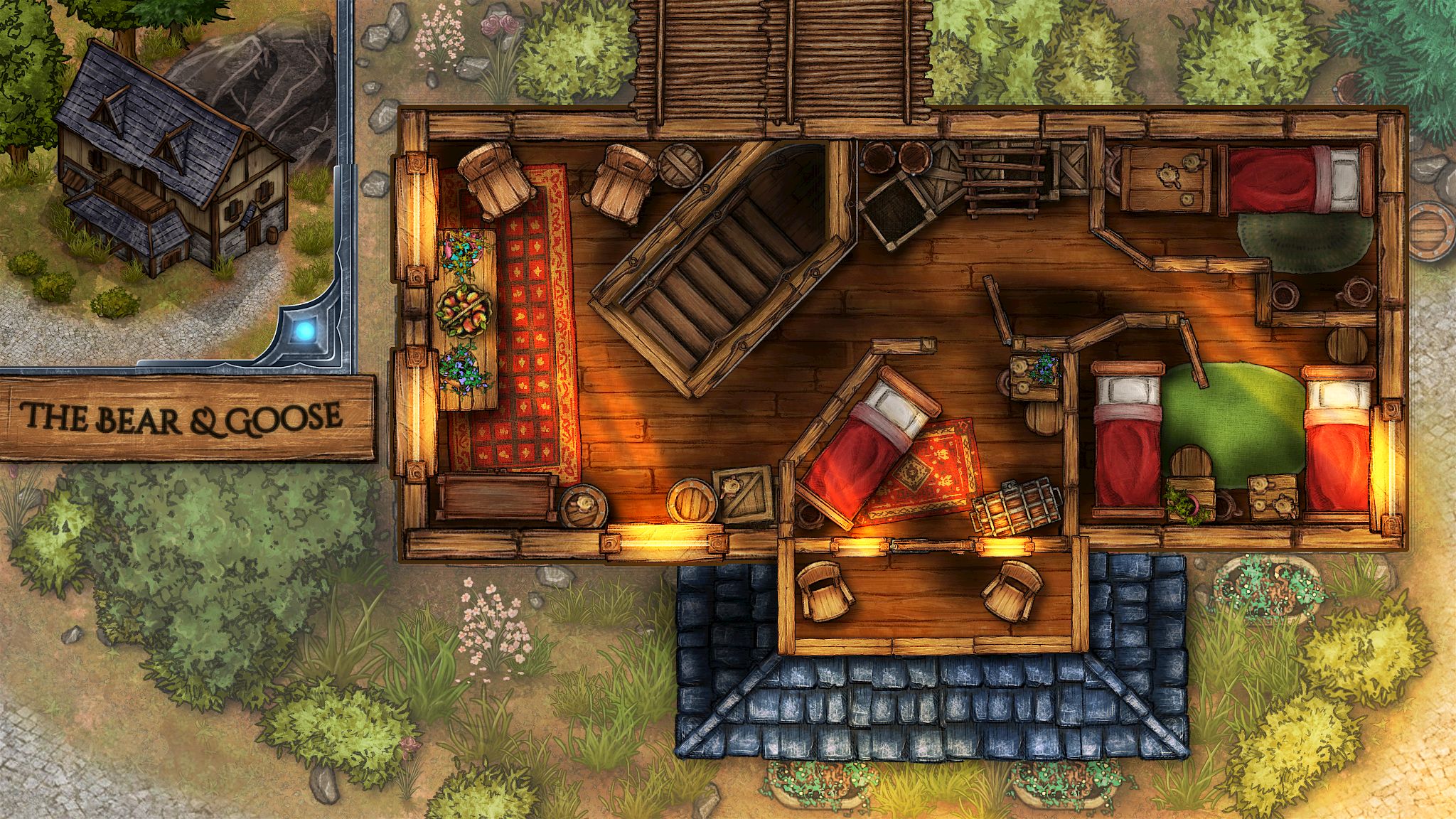 Inn Second Floor | Inkarnate - Create Fantasy Maps Online