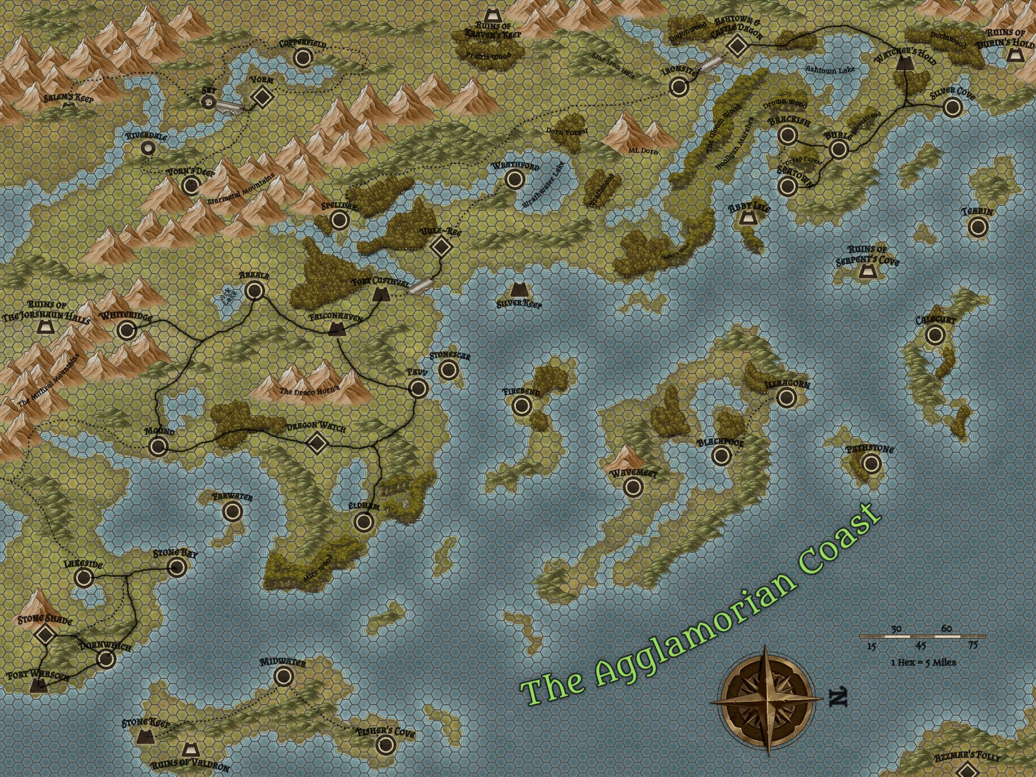 Agglamorian Coast | Inkarnate - Create Fantasy Maps Online