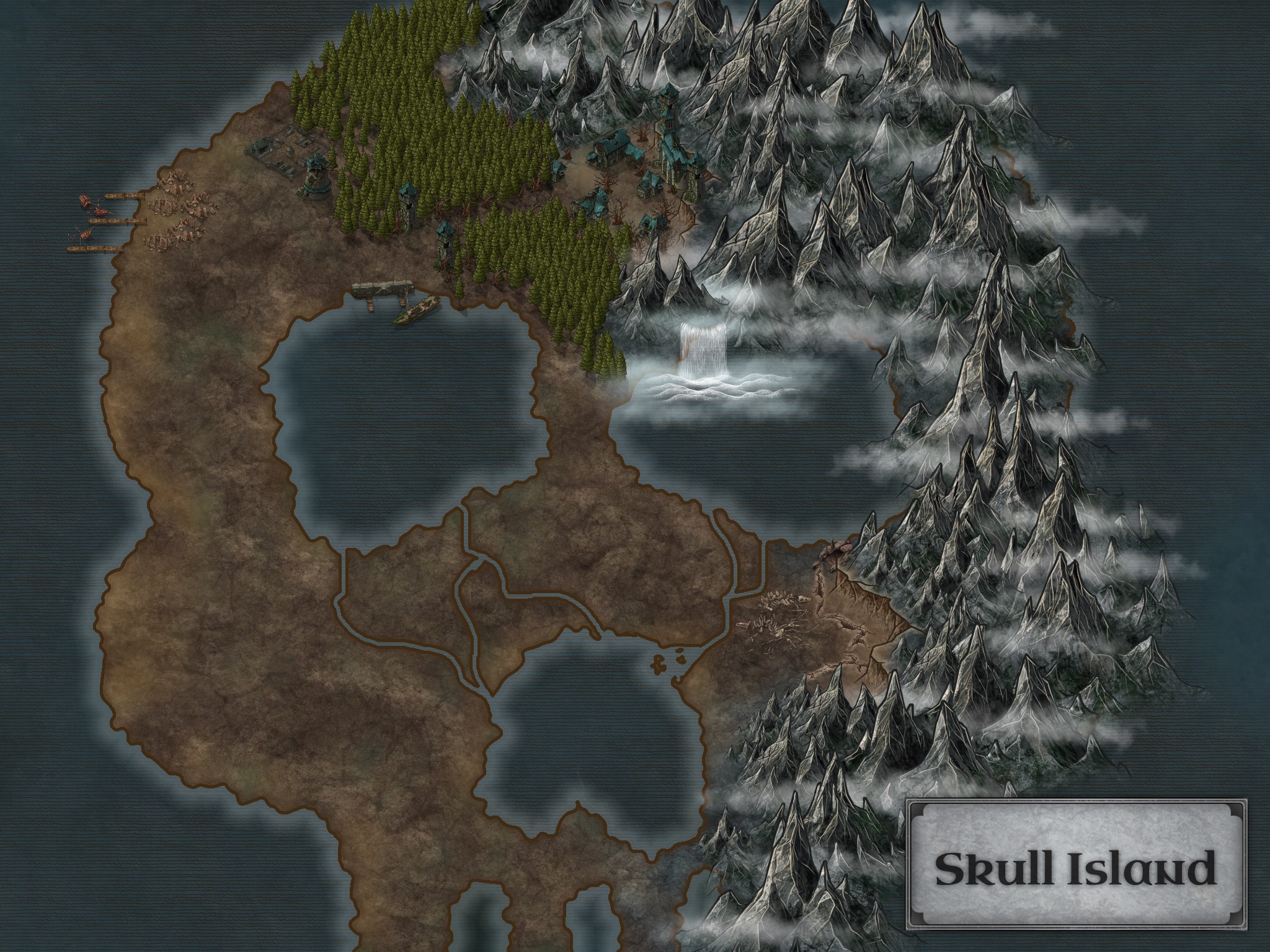 Skull Island | Inkarnate - Create Fantasy Maps Online