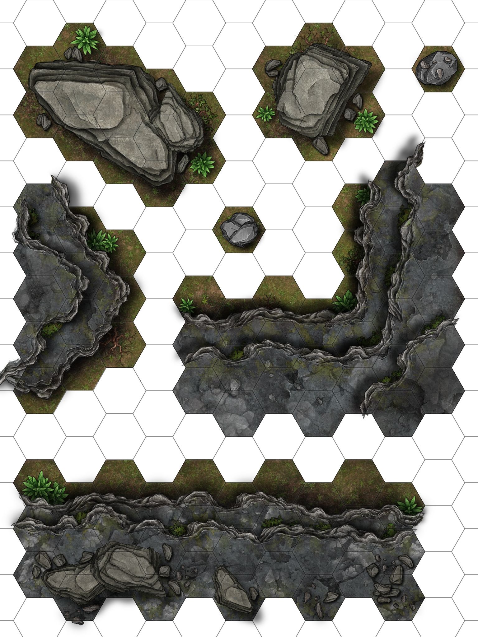 Rock Hex Components | Inkarnate - Create Fantasy Maps Online