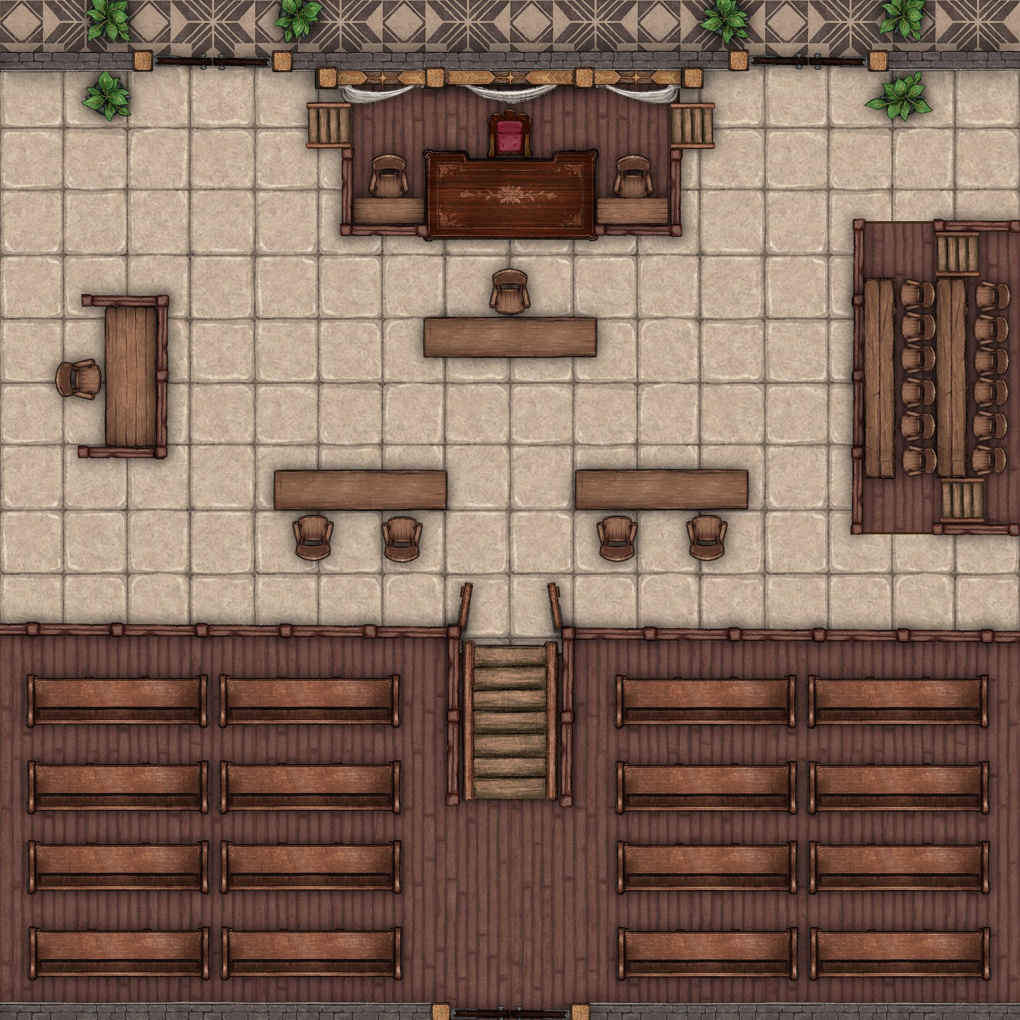 Just a regular courtroom | Inkarnate - Create Fantasy Maps Online