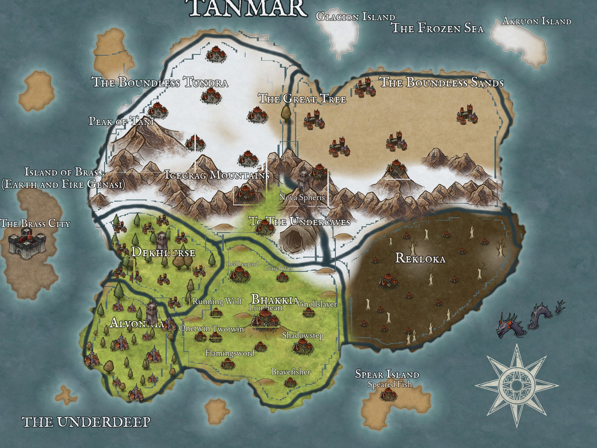 MAP OF TANMAR | Inkarnate - Create Fantasy Maps Online