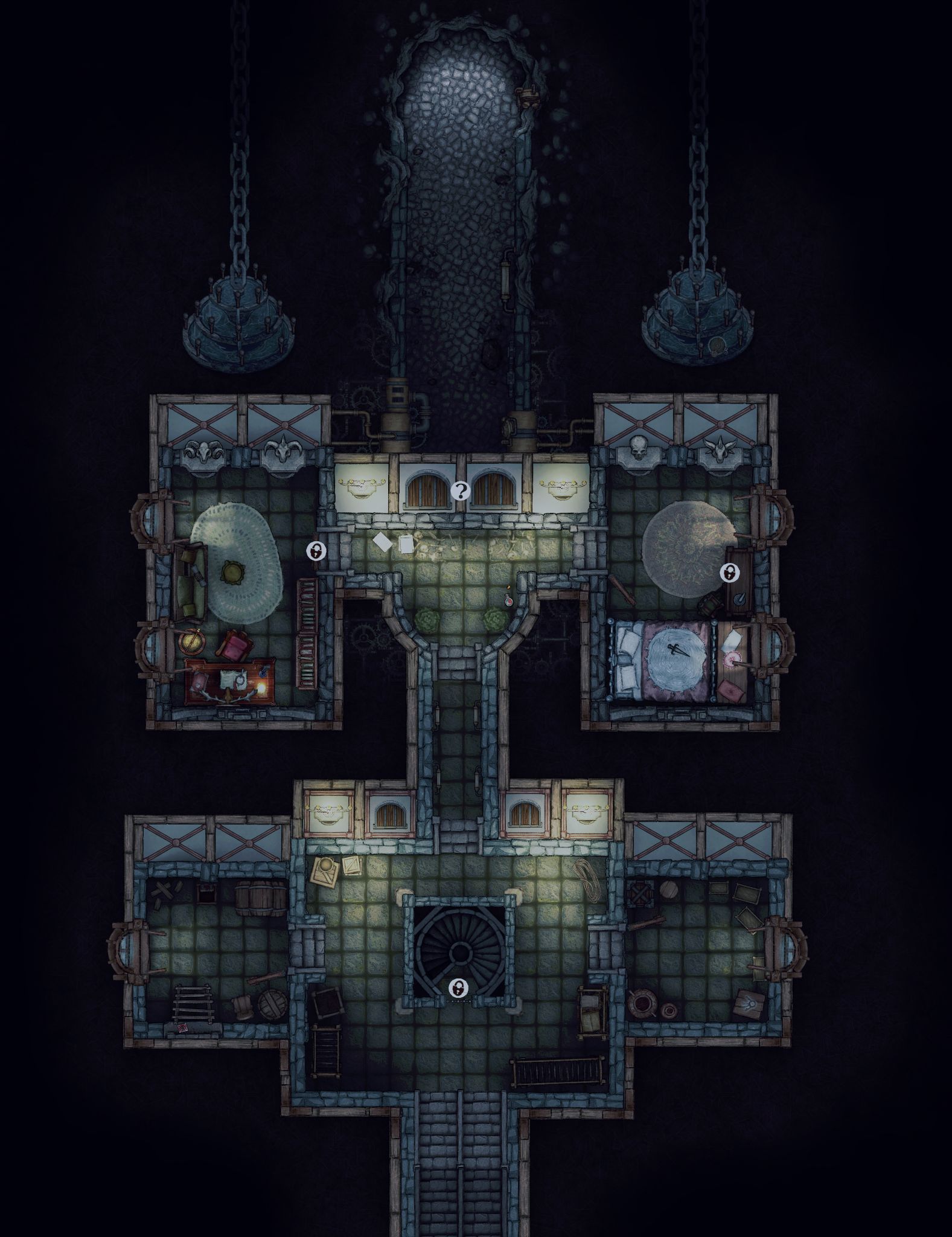 The Four Skulls Puzzle | Inkarnate - Create Fantasy Maps Online