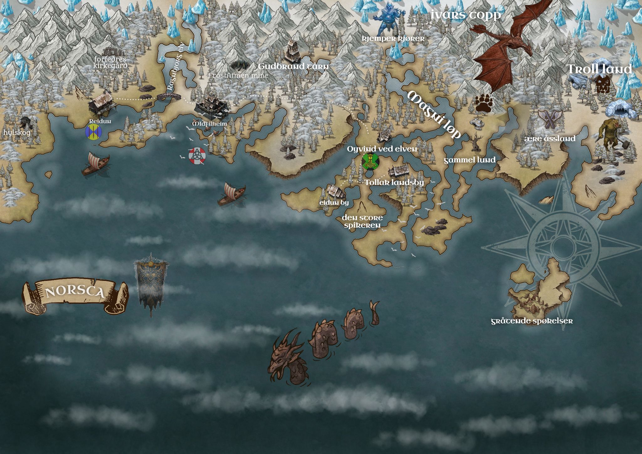 Norsca Warhammer Map