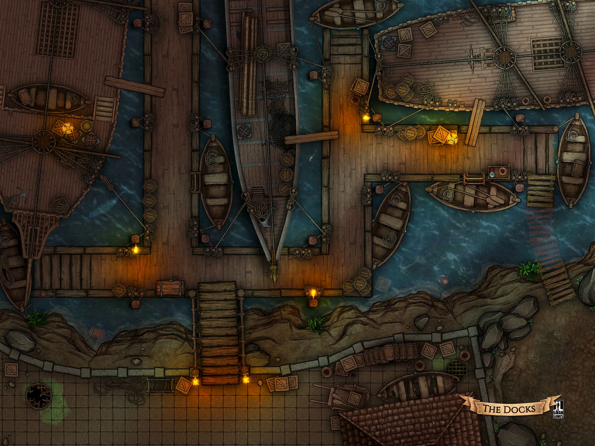 The Docks | Inkarnate - Create Fantasy Maps Online