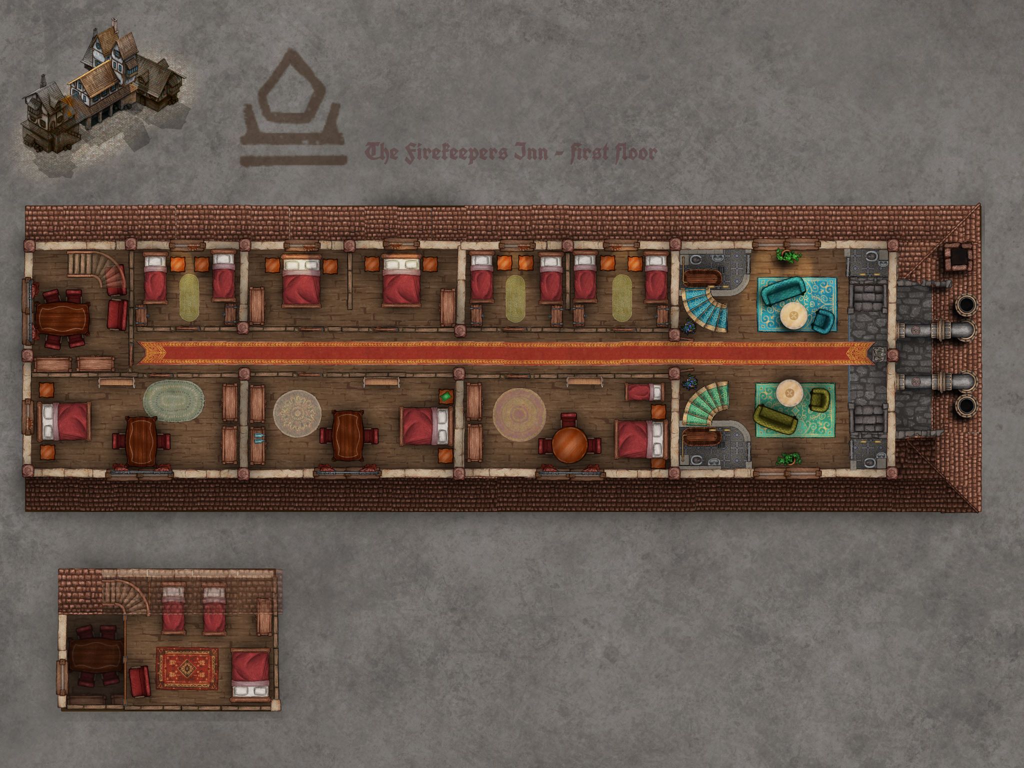 FK Inn - First floor | Inkarnate - Create Fantasy Maps Online