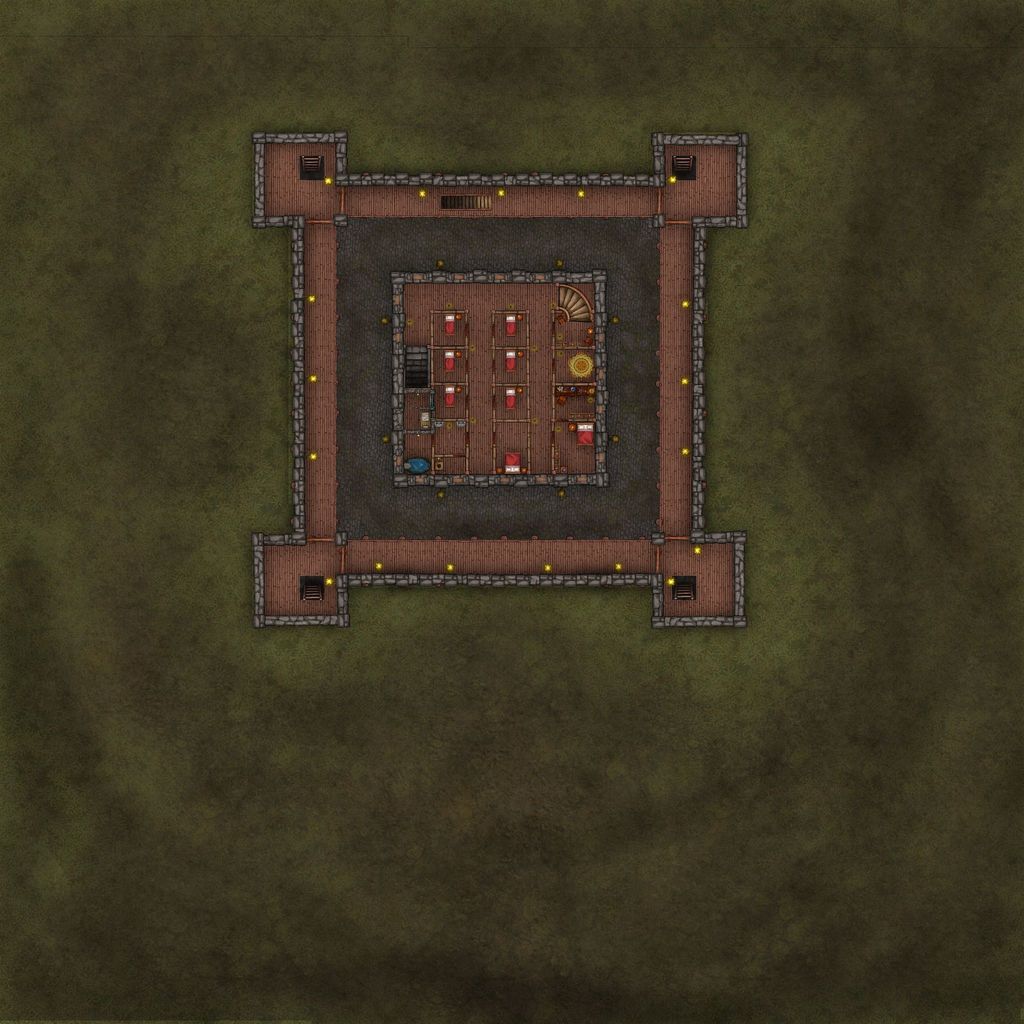 Mighty Fortress level 2 | Inkarnate - Create Fantasy Maps Online