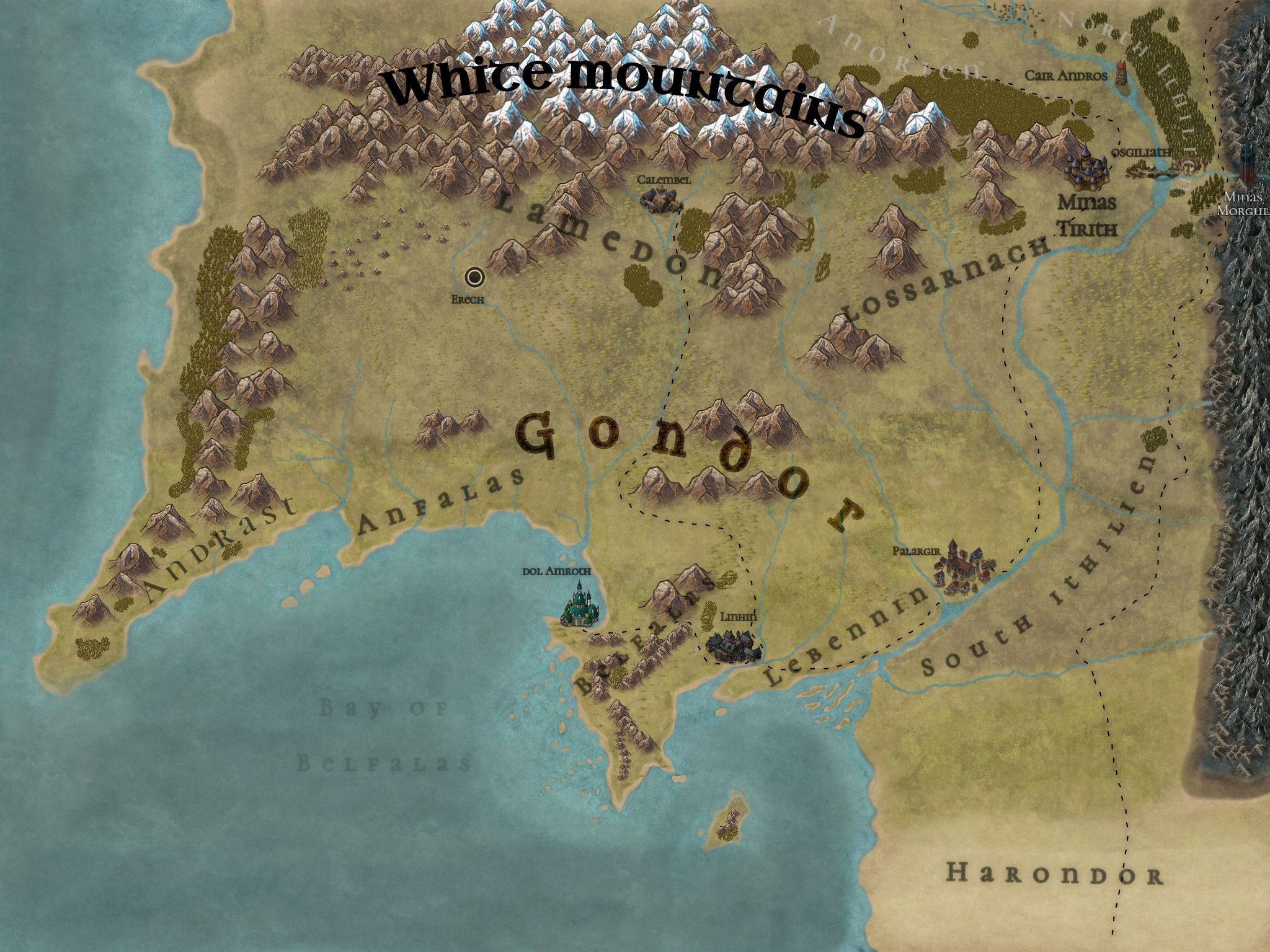 Gondor | Inkarnate - Create Fantasy Maps Online