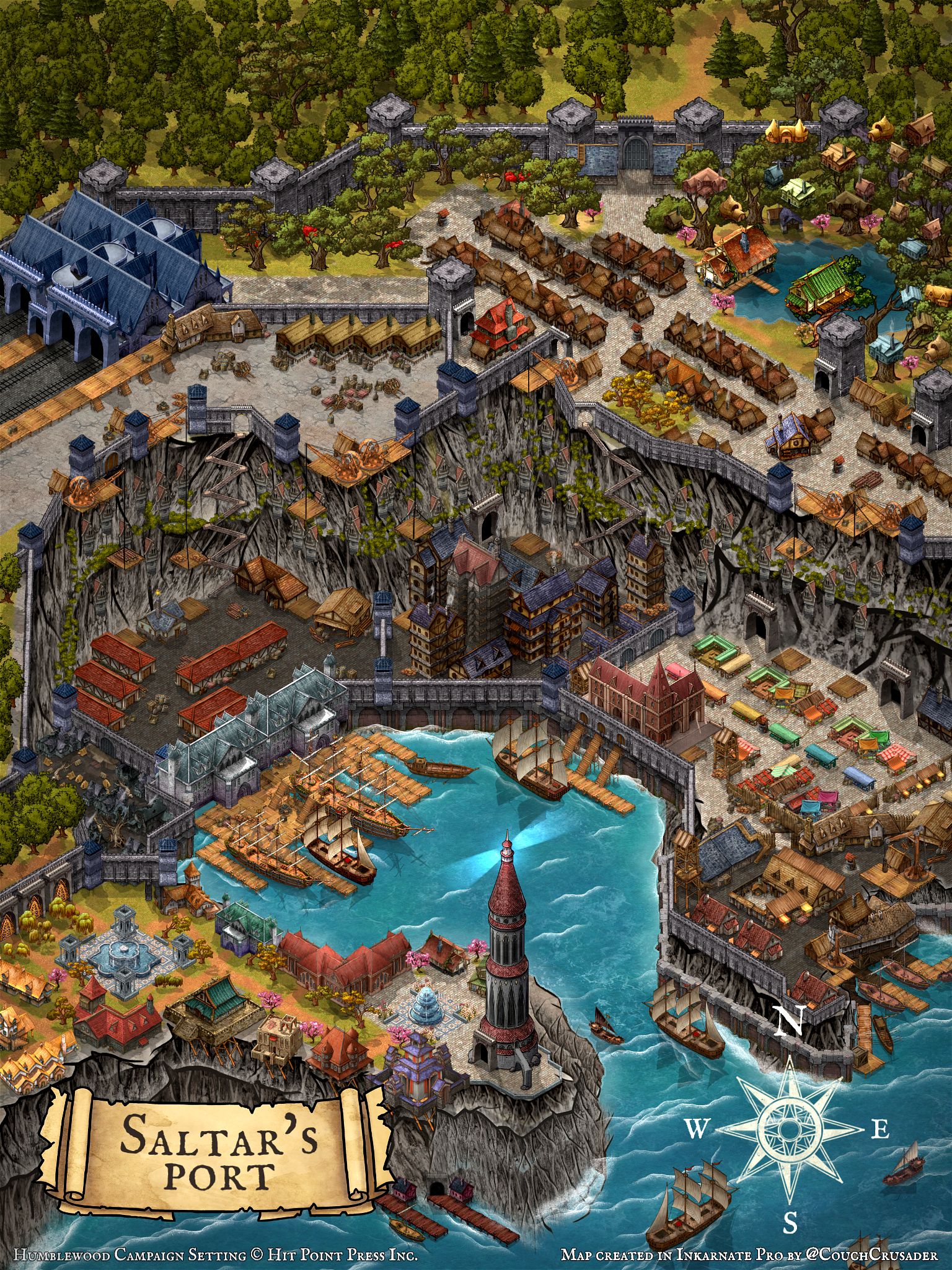 Saltar's Port | Inkarnate - Create Fantasy Maps Online