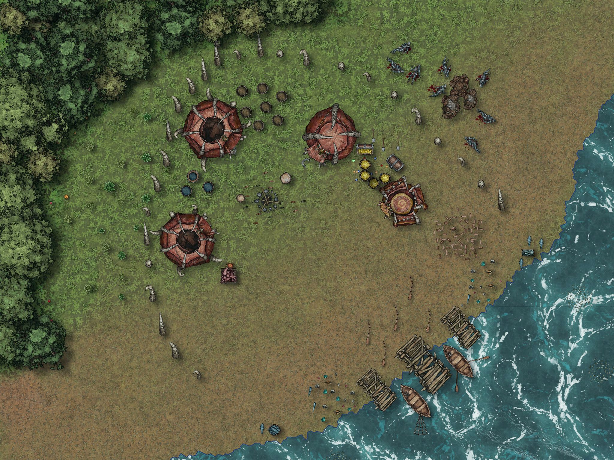 Orc camp contest | Inkarnate - Create Fantasy Maps Online