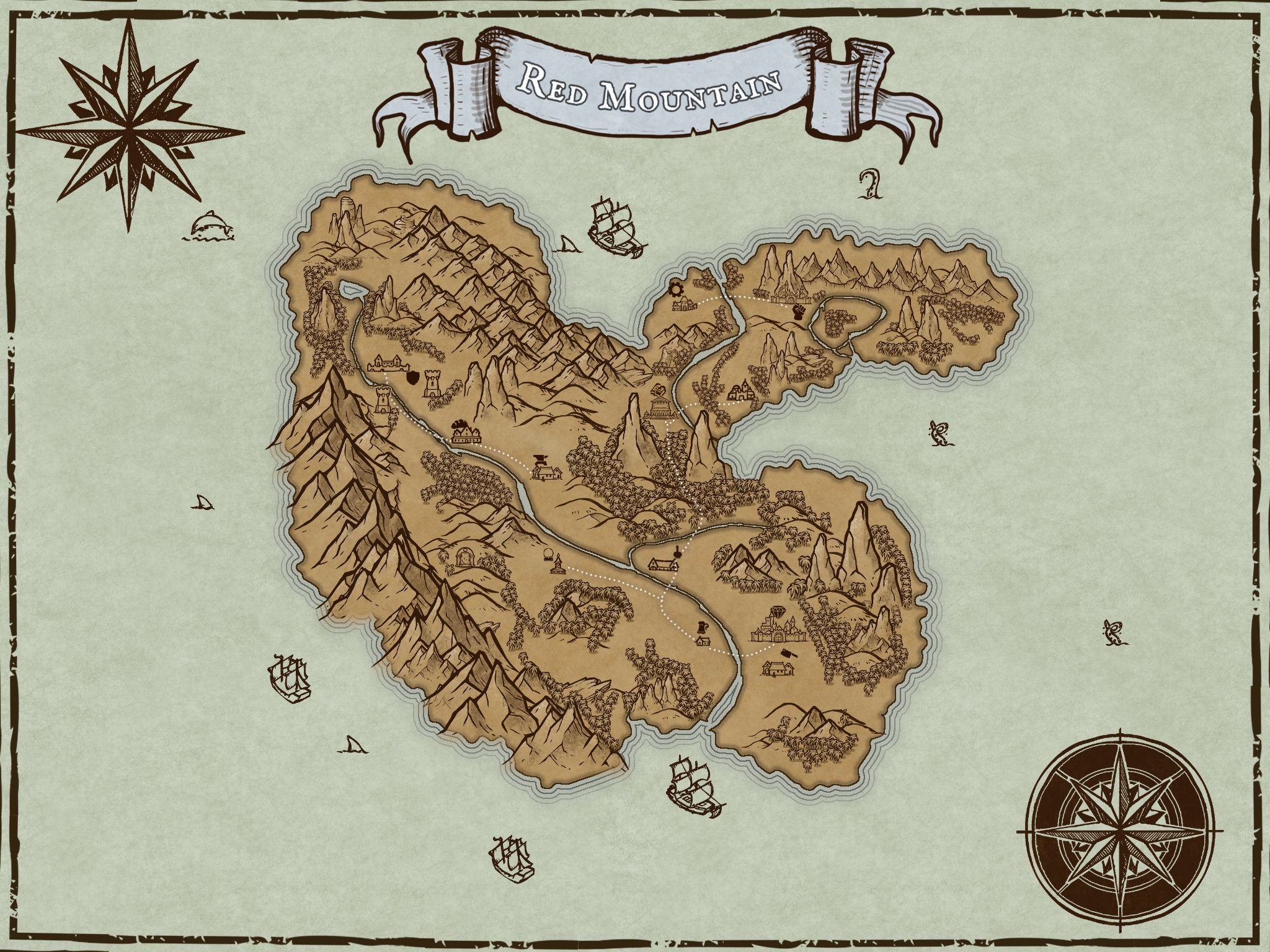 Red Mountain | Inkarnate - Create Fantasy Maps Online