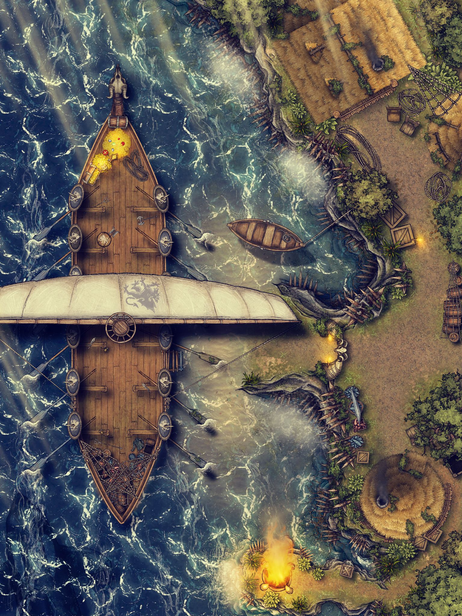 Viking Ship | Inkarnate - Create Fantasy Maps Online