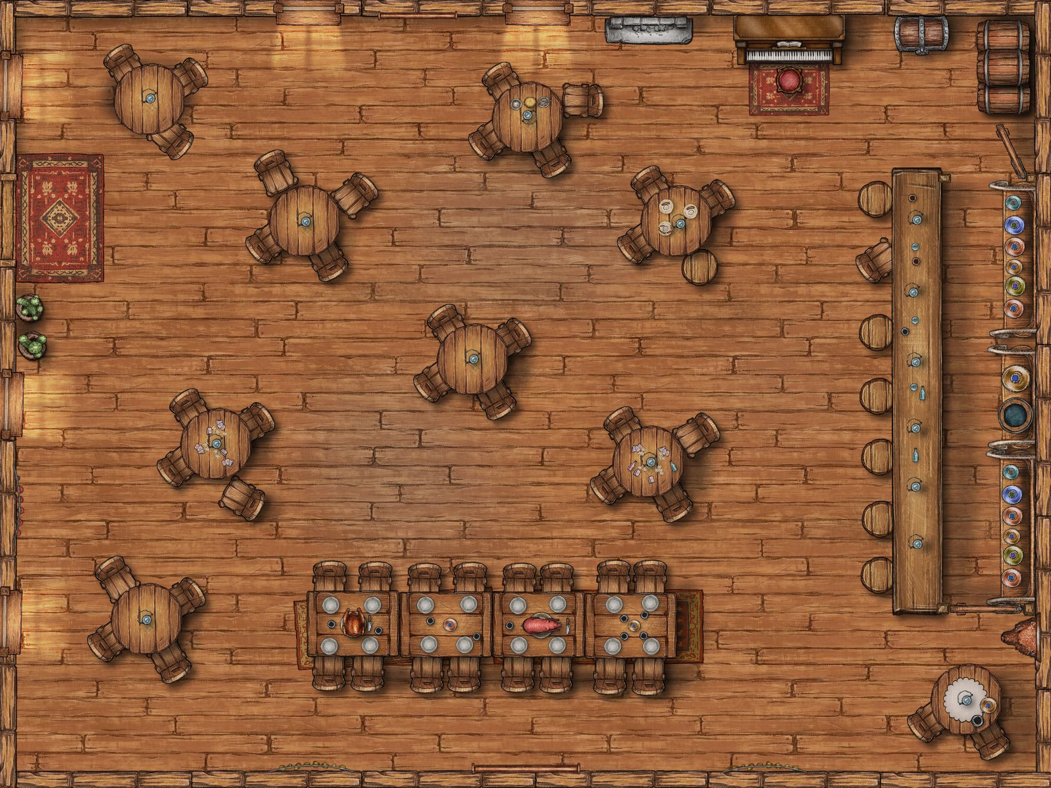 Simple Saloon | Inkarnate - Create Fantasy Maps Online