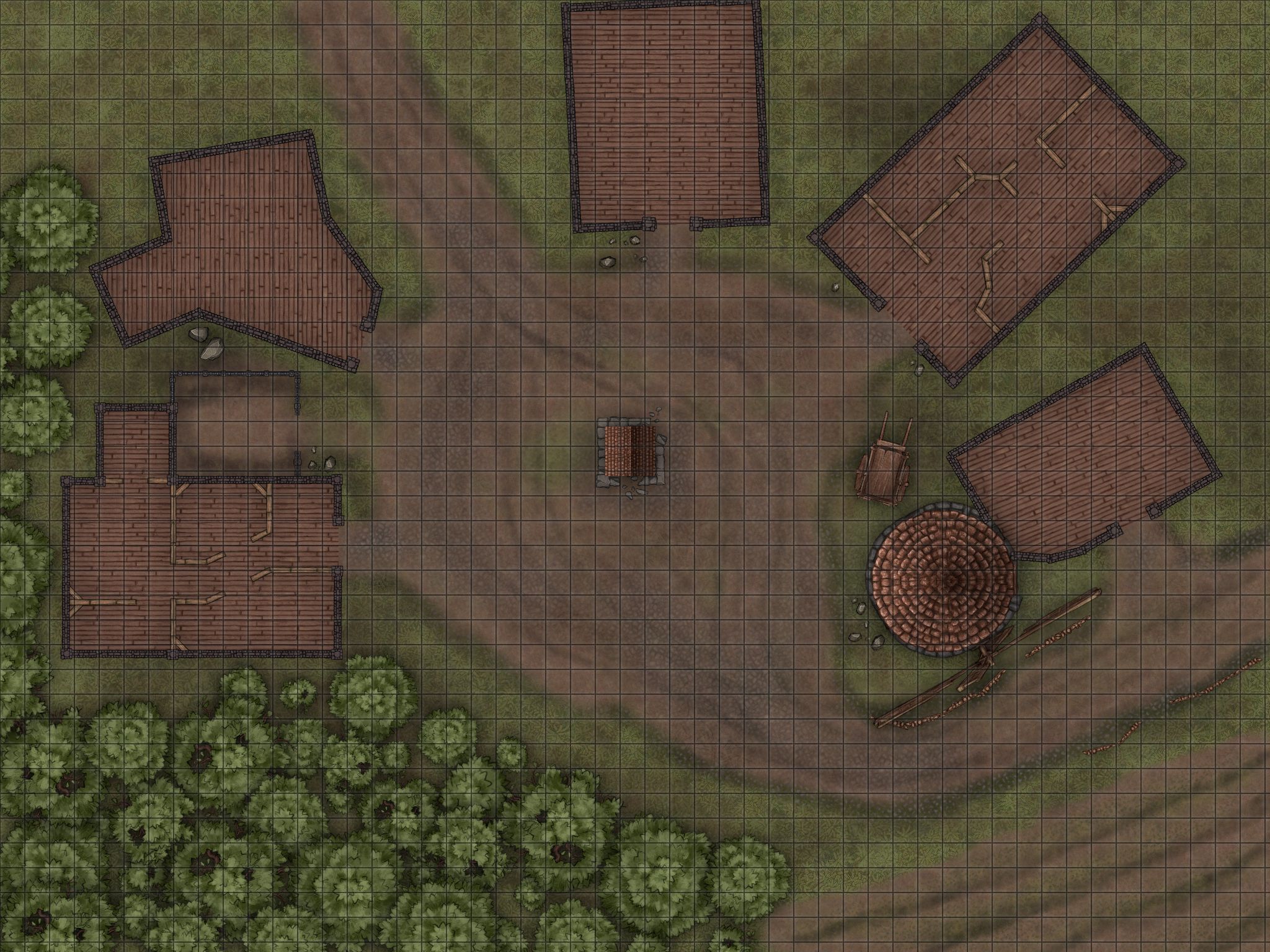 Ruined village | Inkarnate - Create Fantasy Maps Online