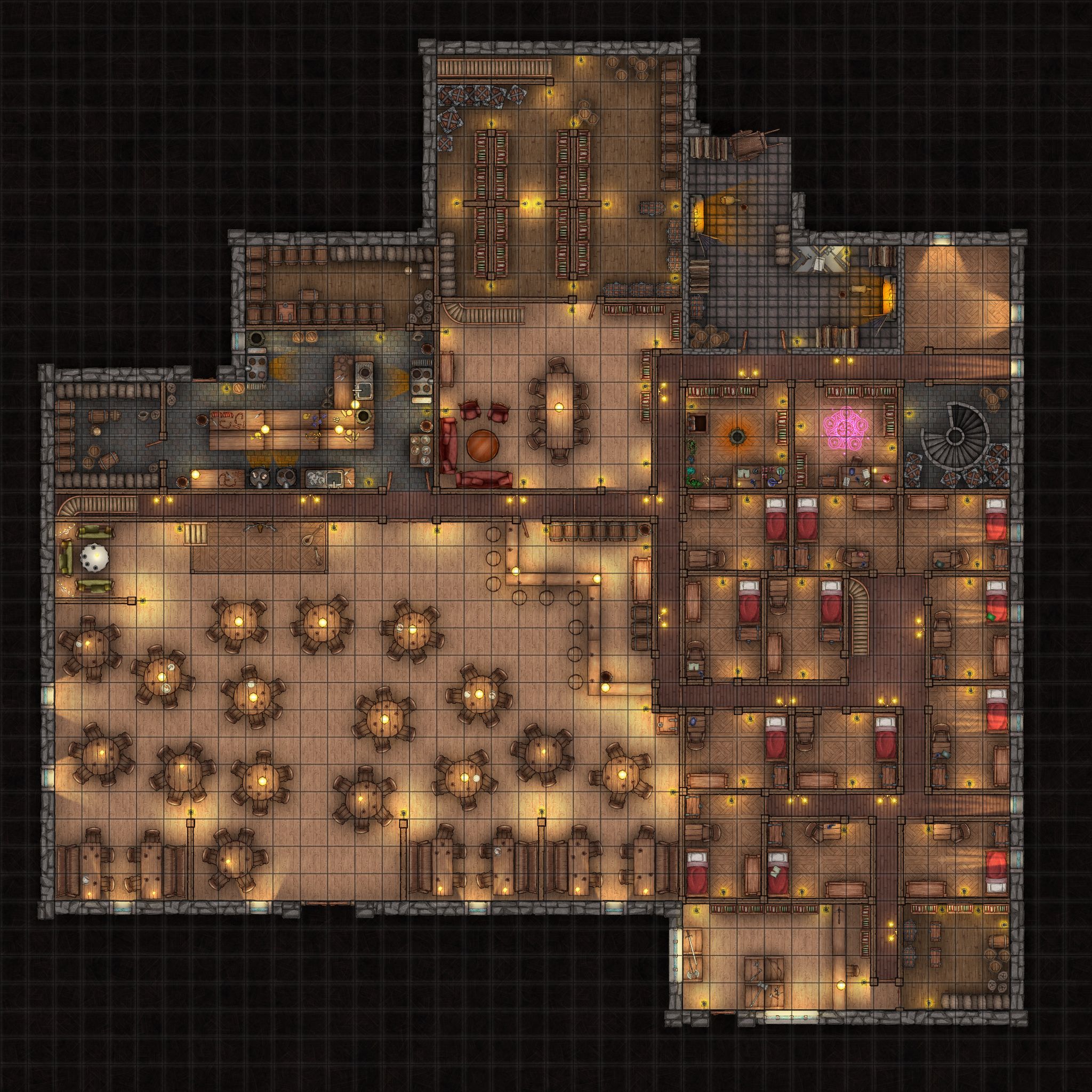 Tavern (Ground) | Inkarnate - Create Fantasy Maps Online