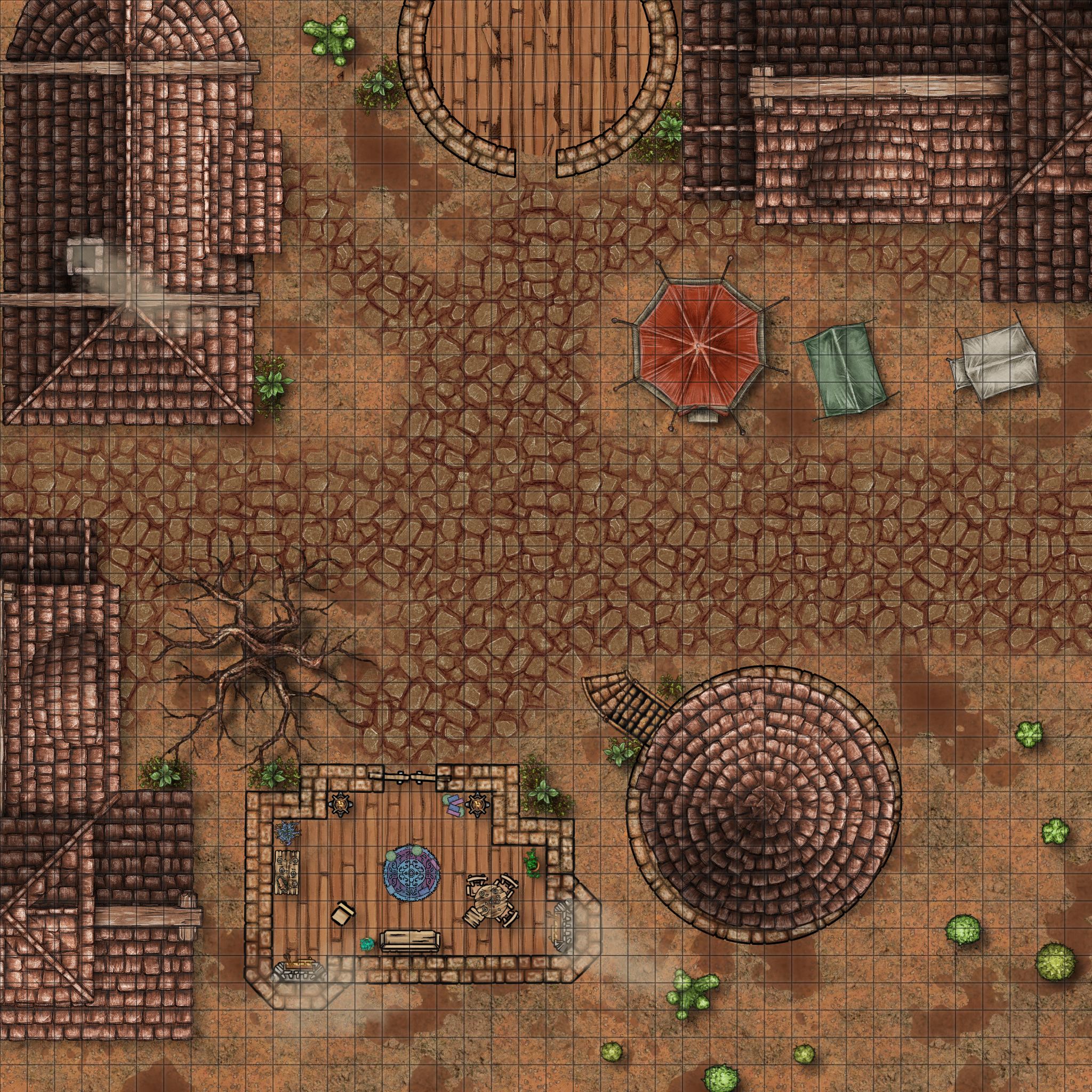 Ashes of Athas : Encounter 1 : Surprise! | Inkarnate - Create Fantasy ...