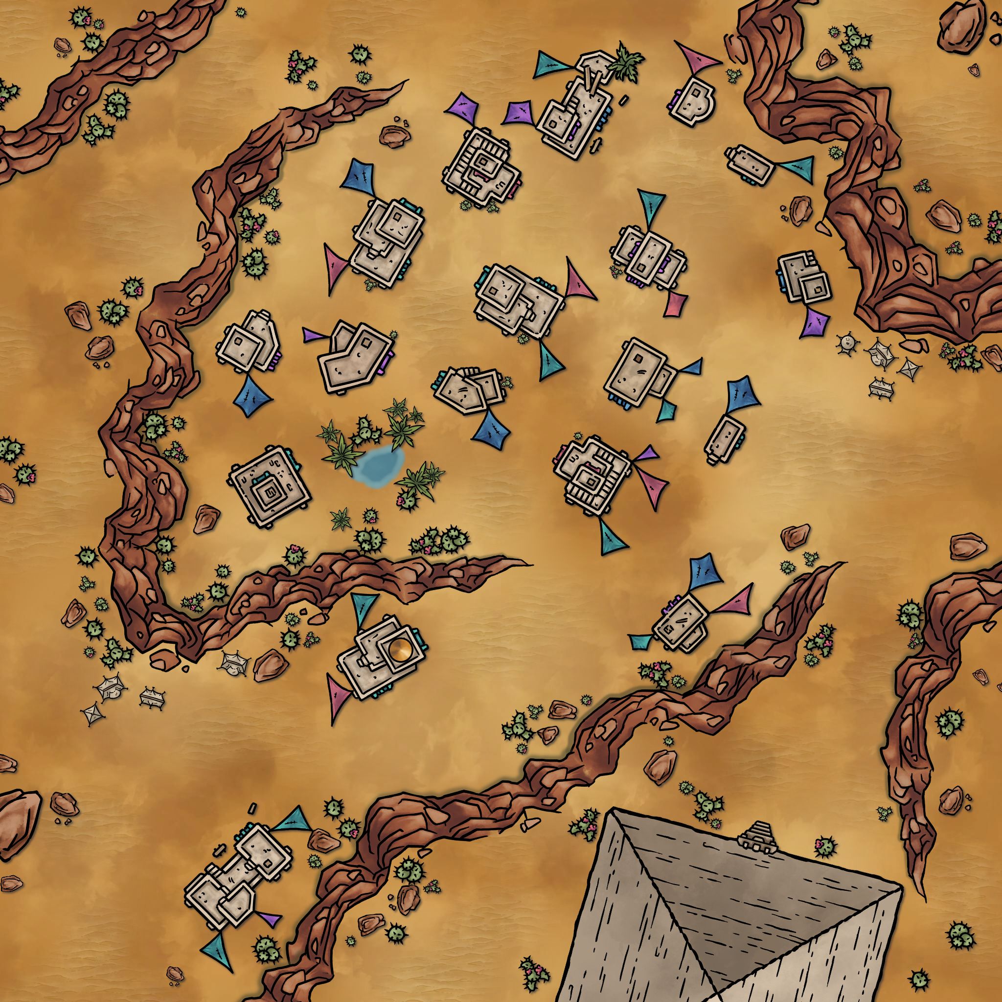 The Oasis | Inkarnate - Create Fantasy Maps Online