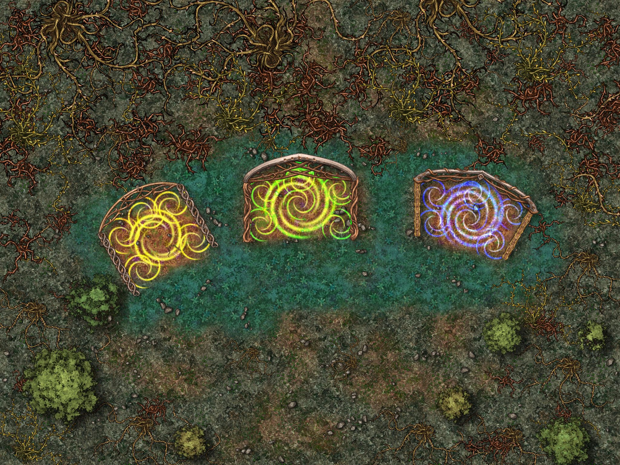 Bramble Wilds Portals | Inkarnate - Create Fantasy Maps Online
