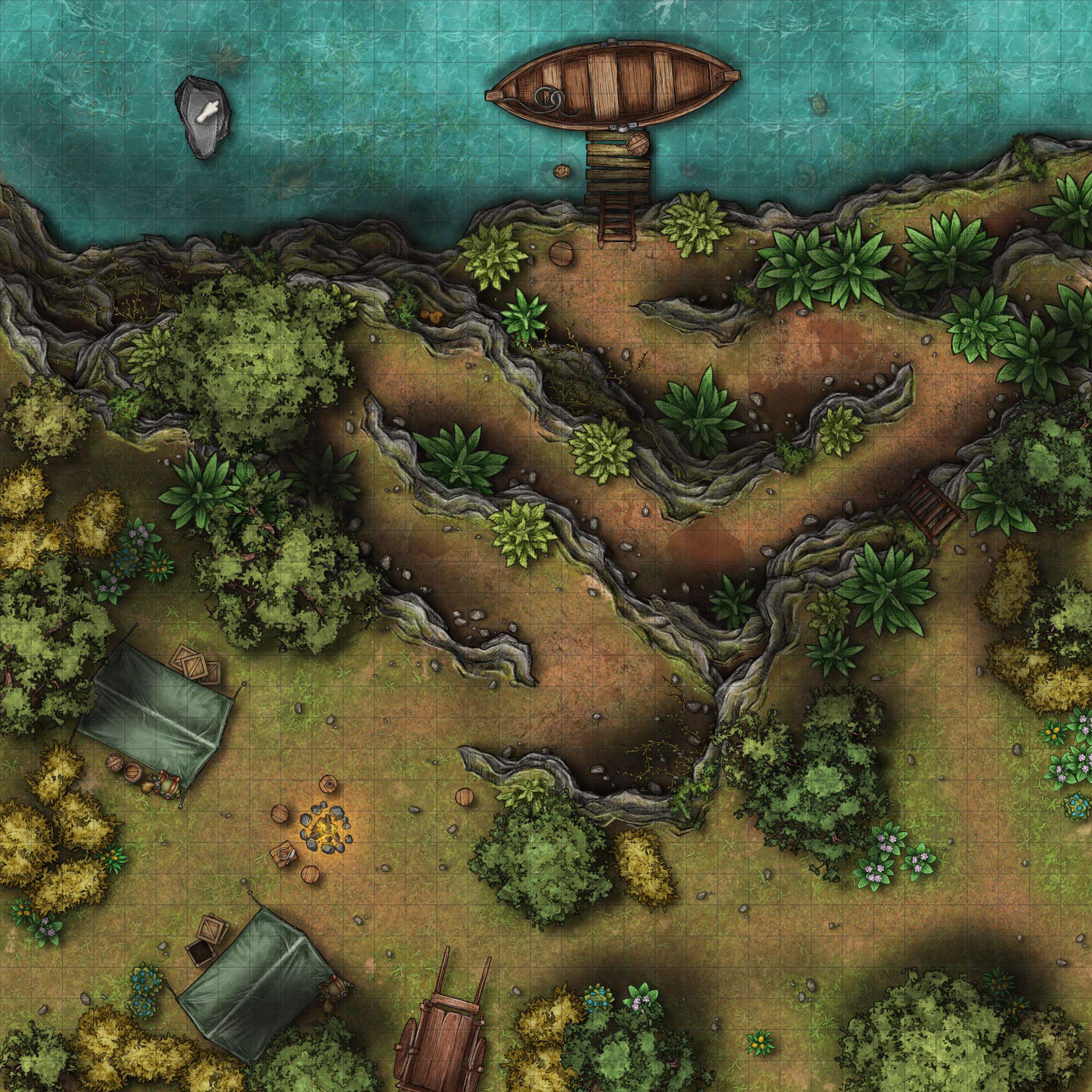 Smuggler's Landing | Inkarnate - Create Fantasy Maps Online