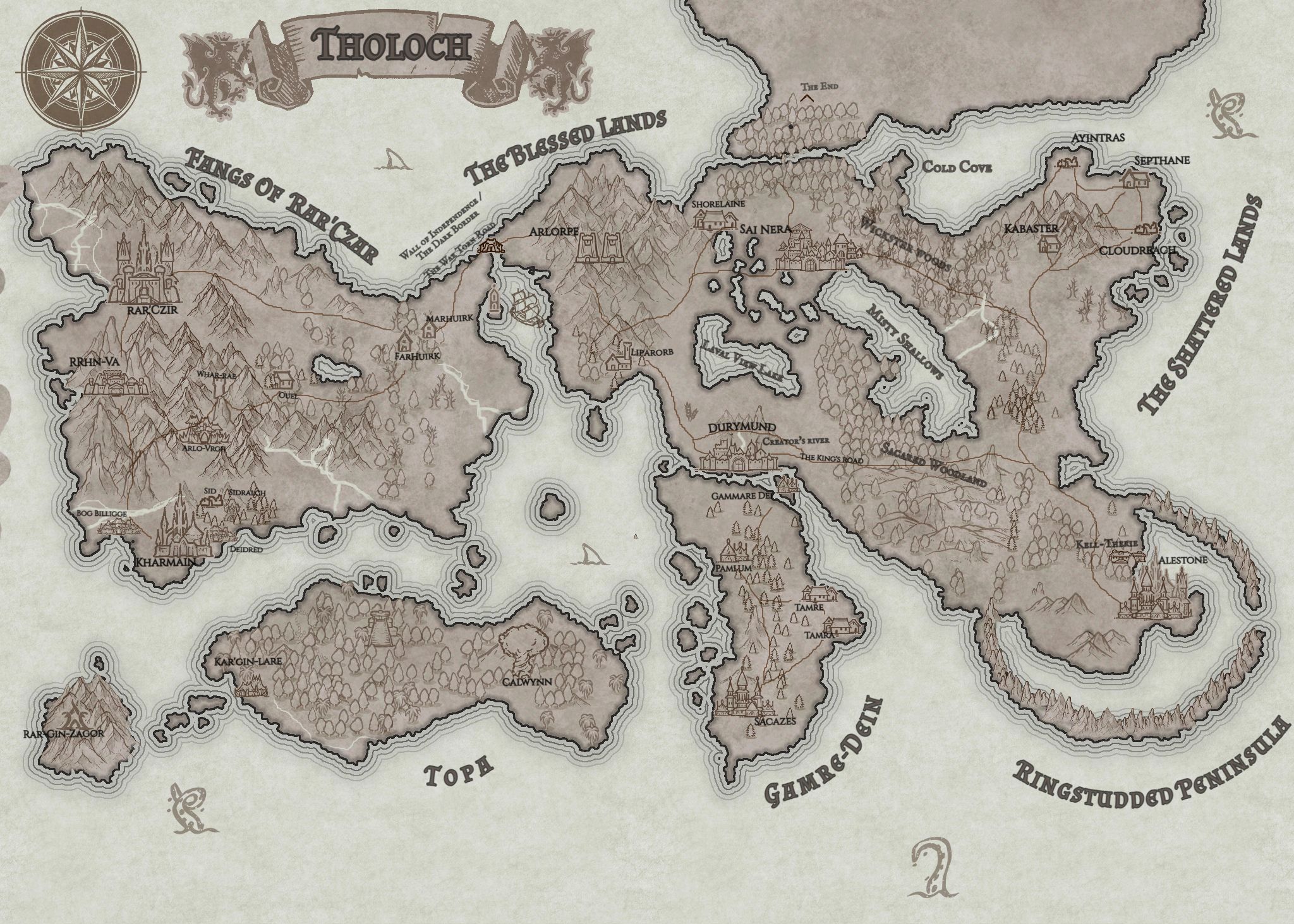 Tholoch Player's Map | Inkarnate - Create Fantasy Maps Online