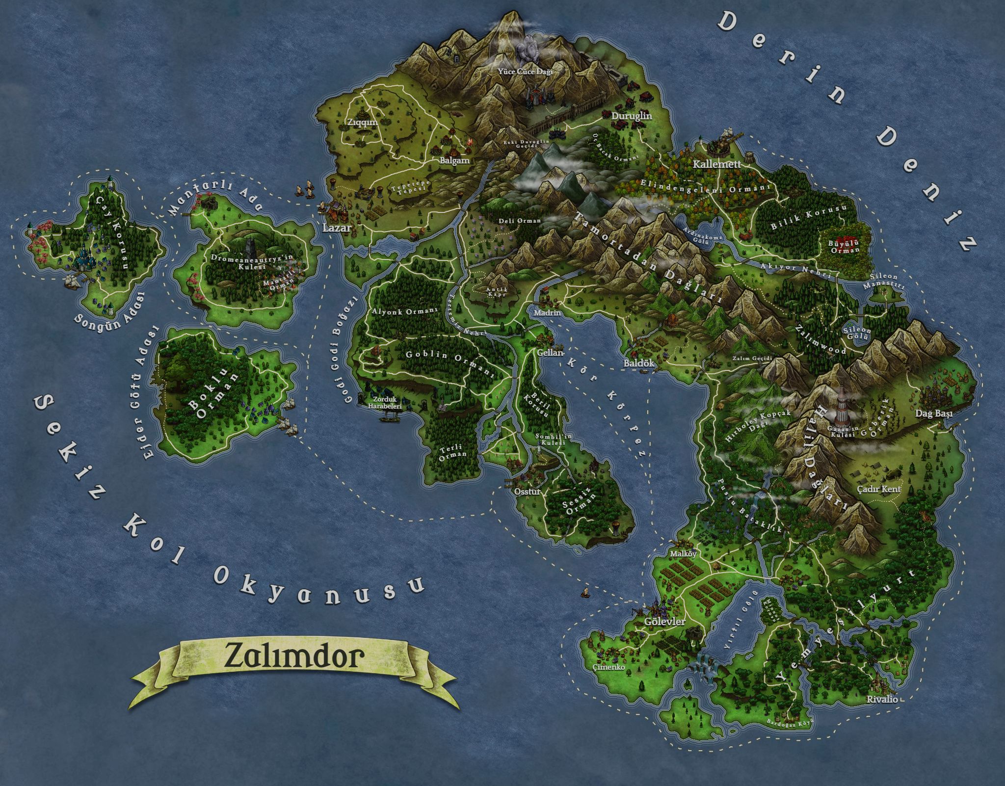 Zalımdor - v1 Before the Stitch | Inkarnate - Create Fantasy Maps Online