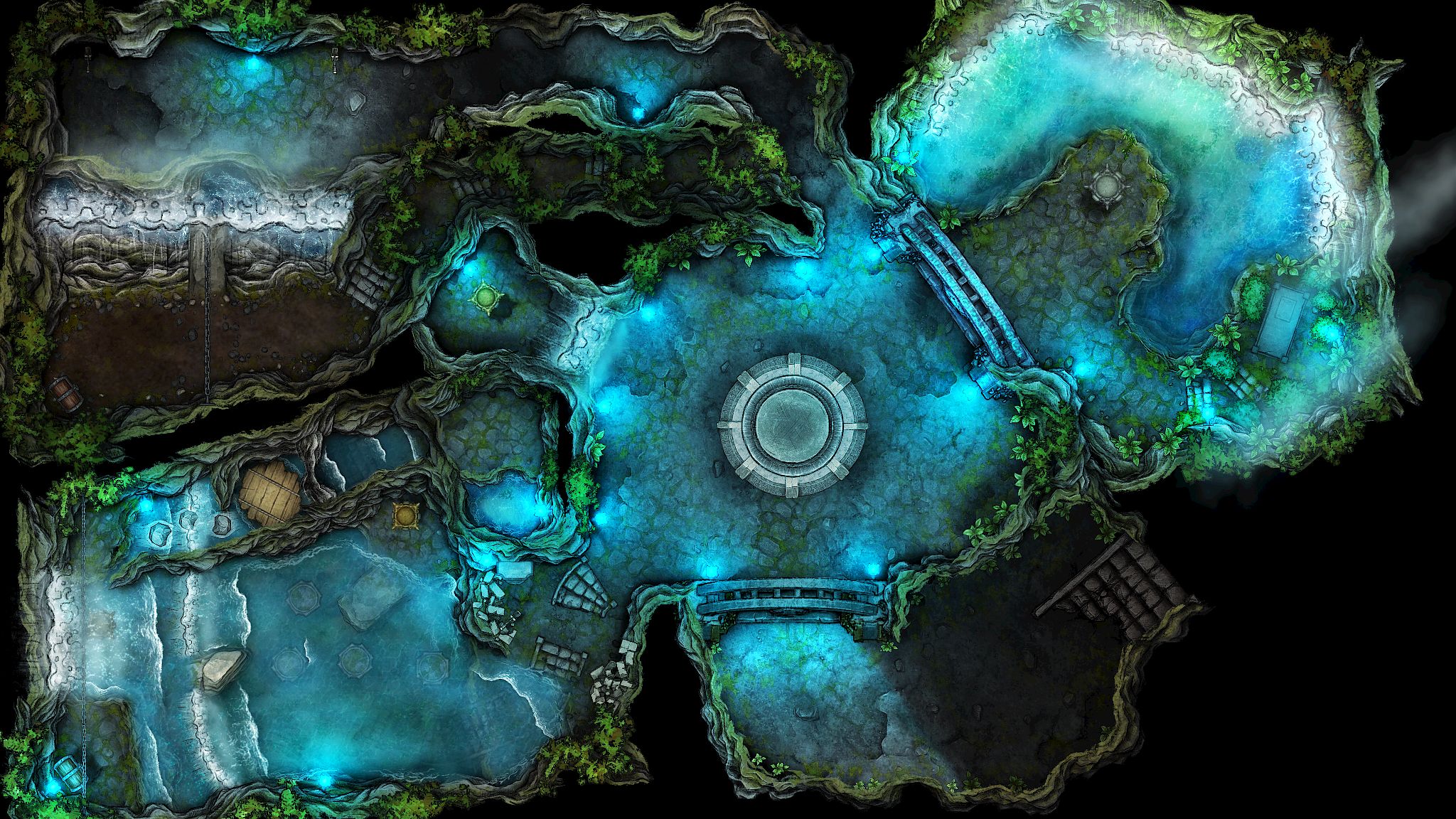 Lake Puzzle Flow | Inkarnate - Create Fantasy Maps Online