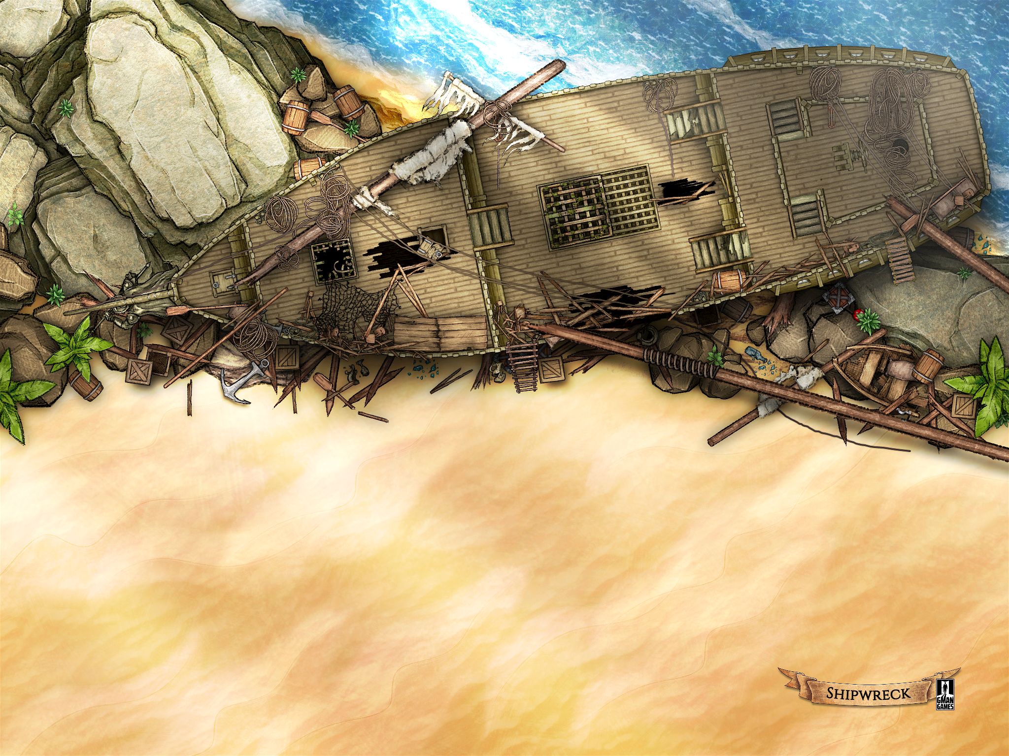 Shipwreck | Inkarnate - Create Fantasy Maps Online