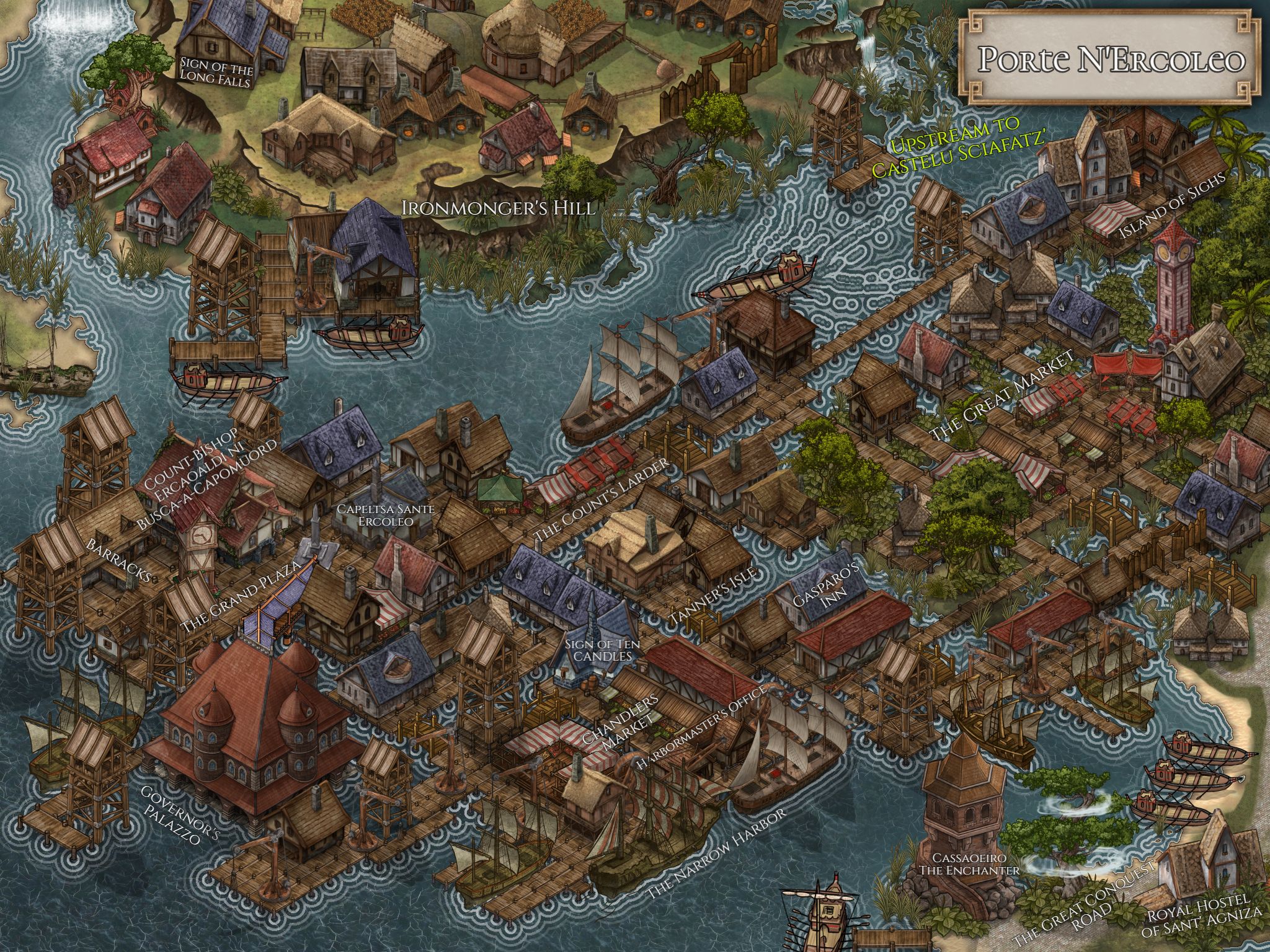 Porte N'Ercoleo | Inkarnate - Create Fantasy Maps Online