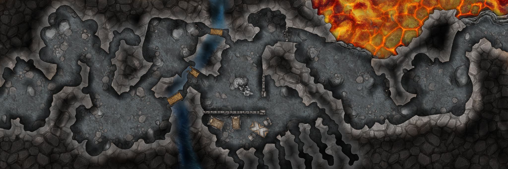 Mountain lava tunnels | Inkarnate - Create Fantasy Maps Online