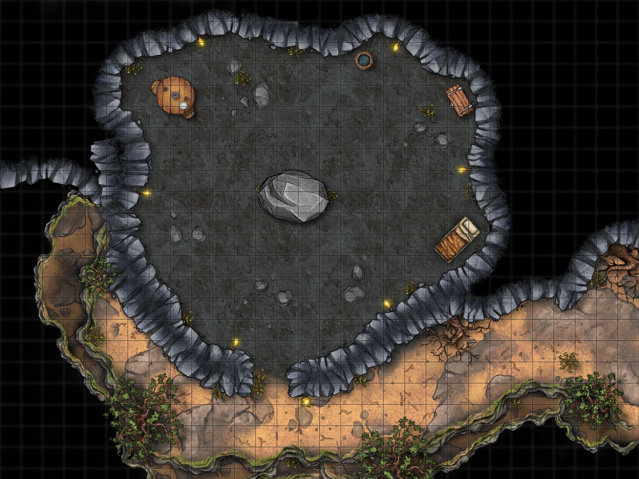 Hlam's cave | Inkarnate - Create Fantasy Maps Online