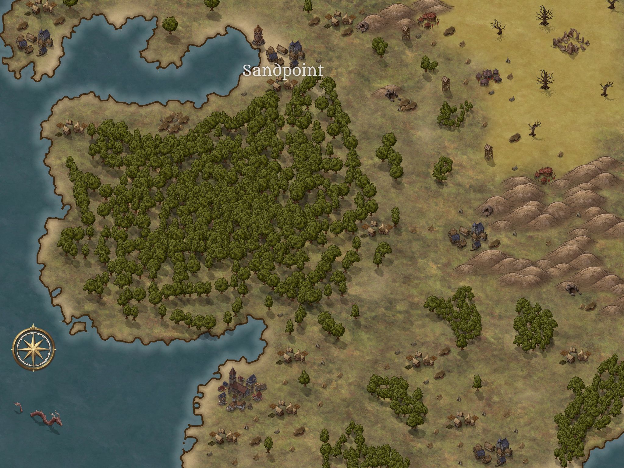 Sandpoint area | Inkarnate - Create Fantasy Maps Online