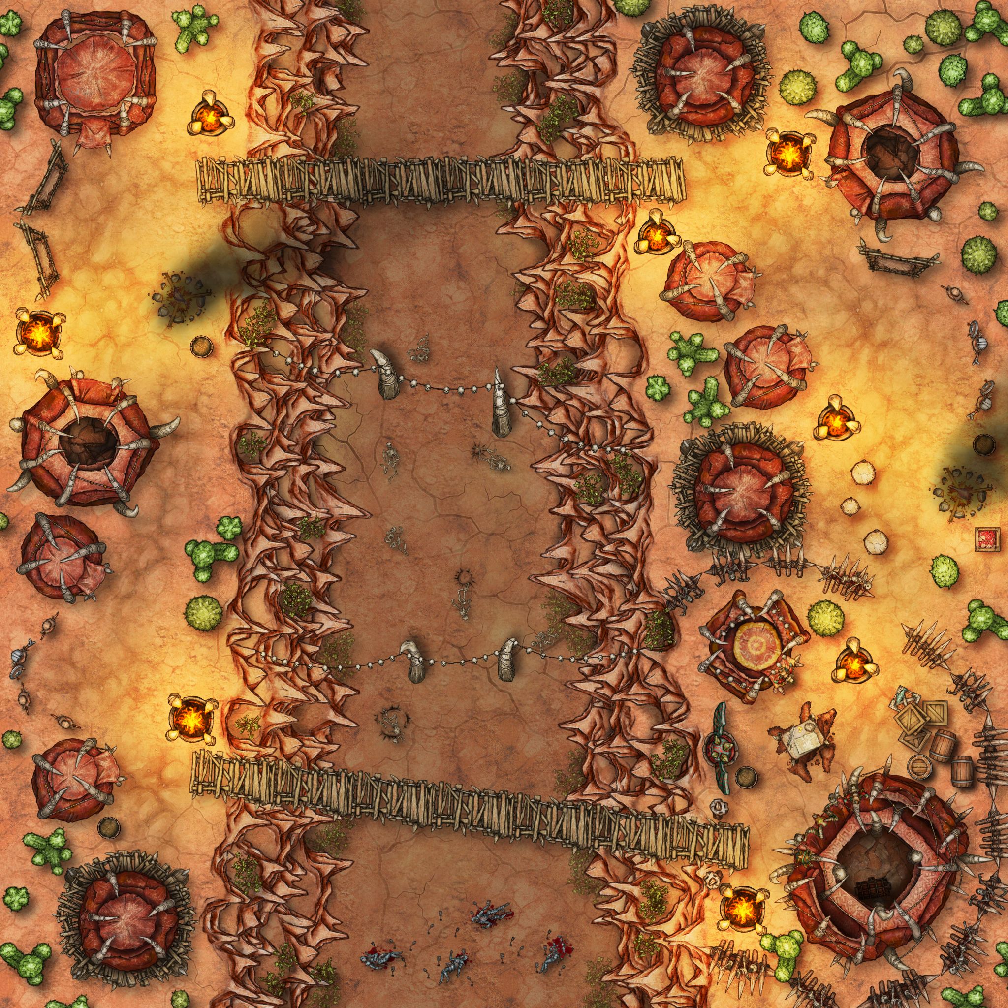 Dead Mans Pass - An Orc Camp | Inkarnate - Create Fantasy Maps Online