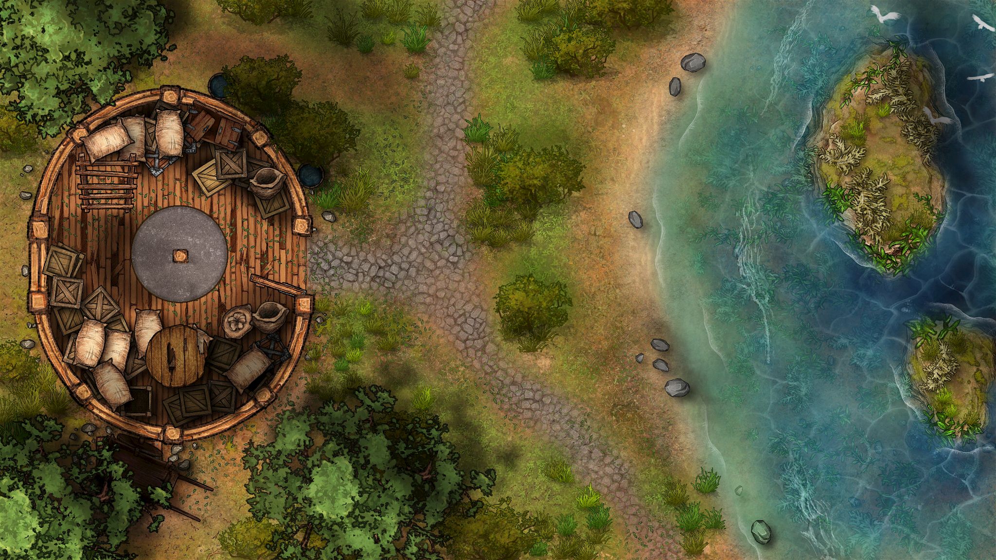 Old Mill day | Inkarnate - Create Fantasy Maps Online