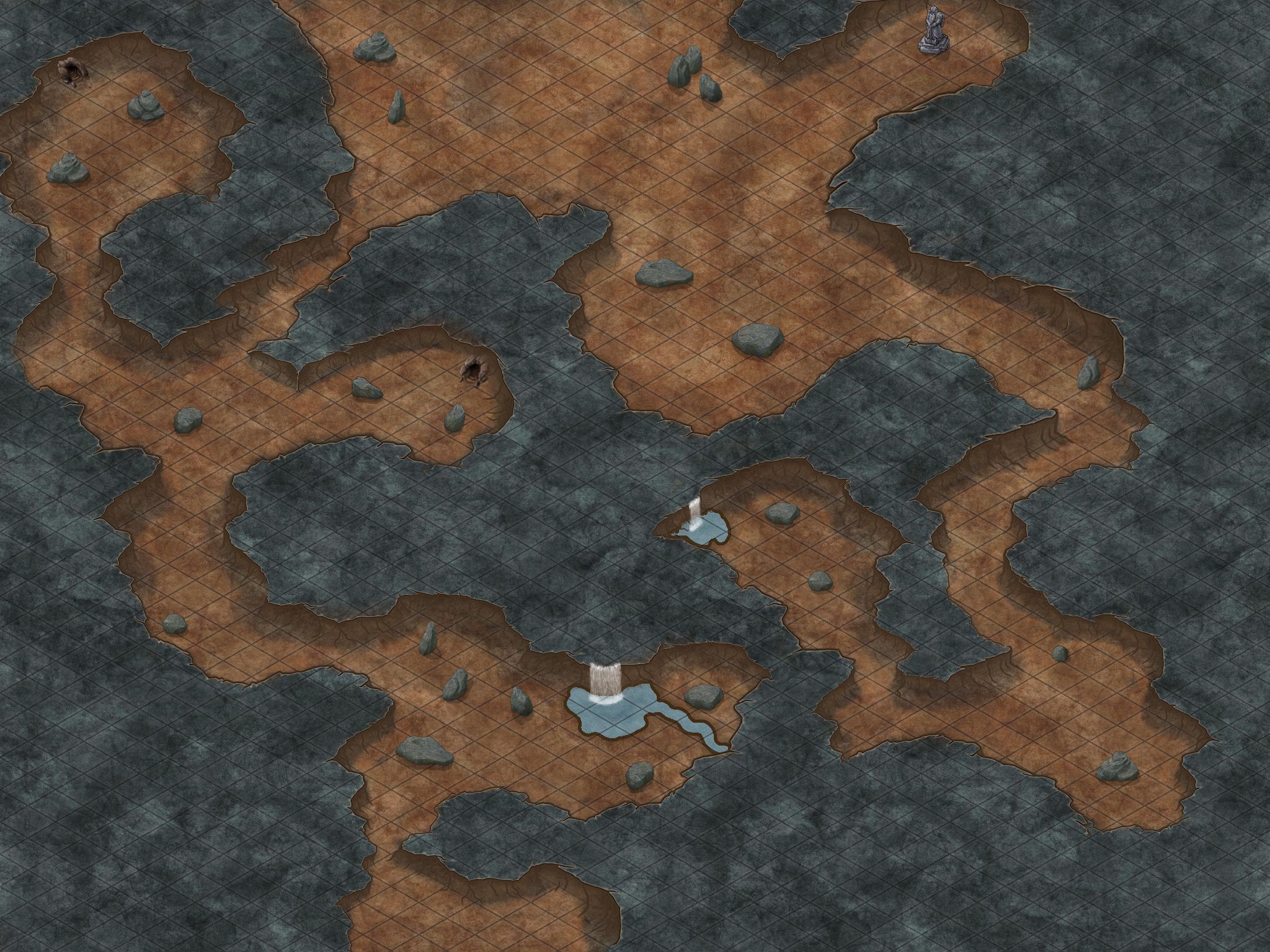 Cave System Dungeon Crawl | Inkarnate - Create Fantasy Maps Online