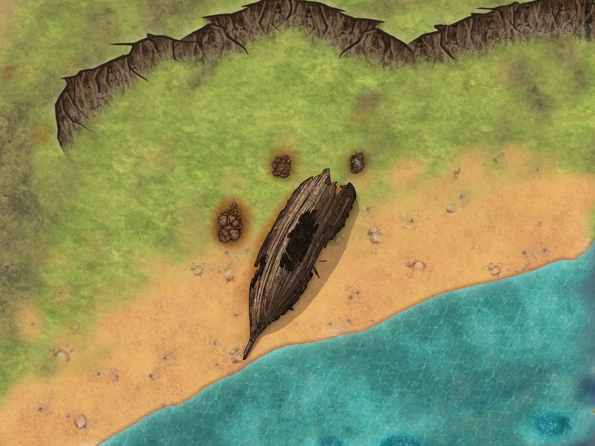 Natural Land bridge | Inkarnate - Create Fantasy Maps Online
