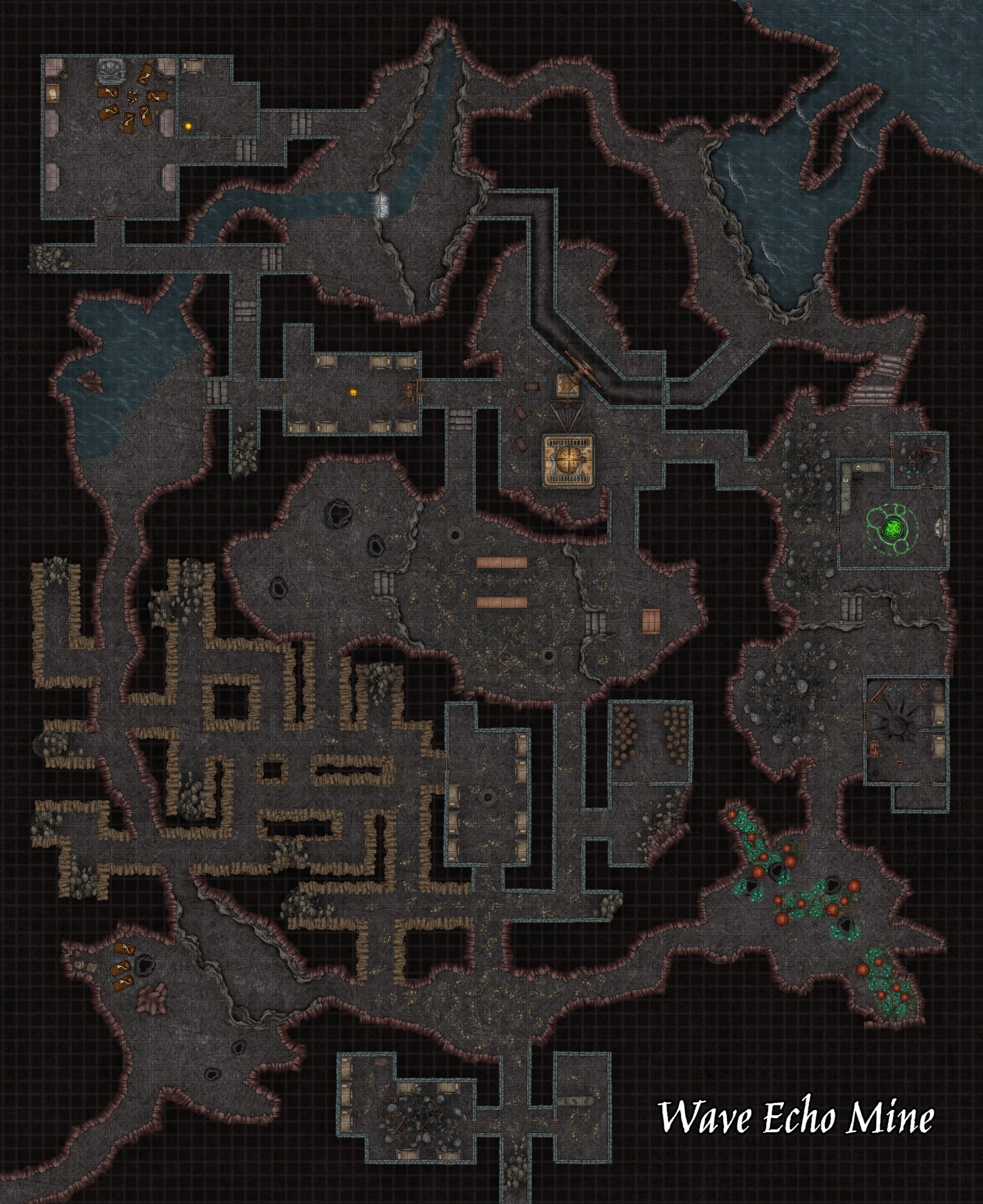 Wave Echo Mine (Lost Mines) | Inkarnate - Create Fantasy Maps Online